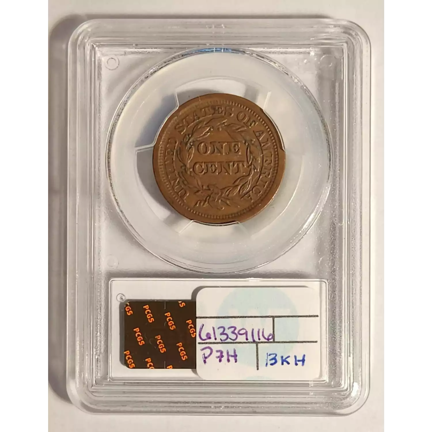 1849 Braided Hair Cent PCGS XF-45 BN - Bob Paul Rare Coins