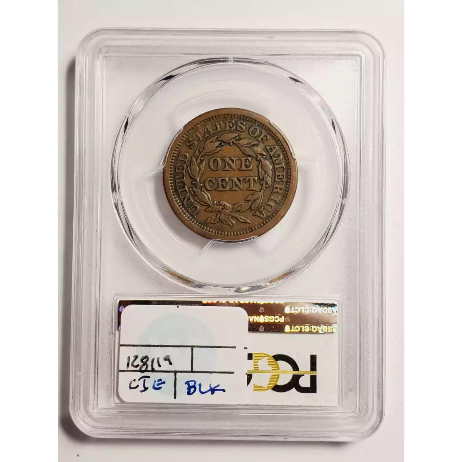 1850 Braided Hair Cent PCGS XF-45 BN - Bob Paul Rare Coins