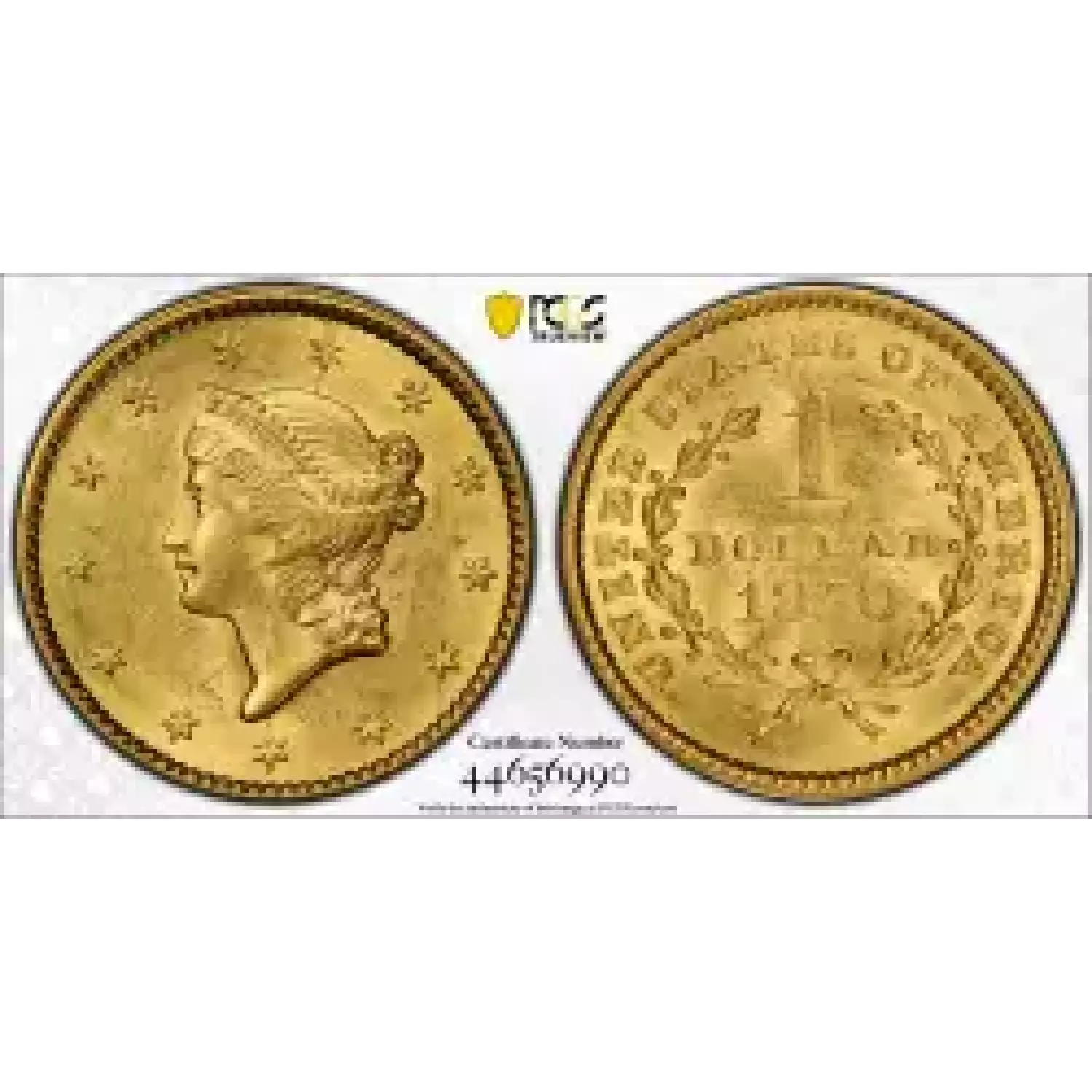 1850 Gold Dollars Liberty Head PCGS MS-63 - Bob Paul Rare Coins