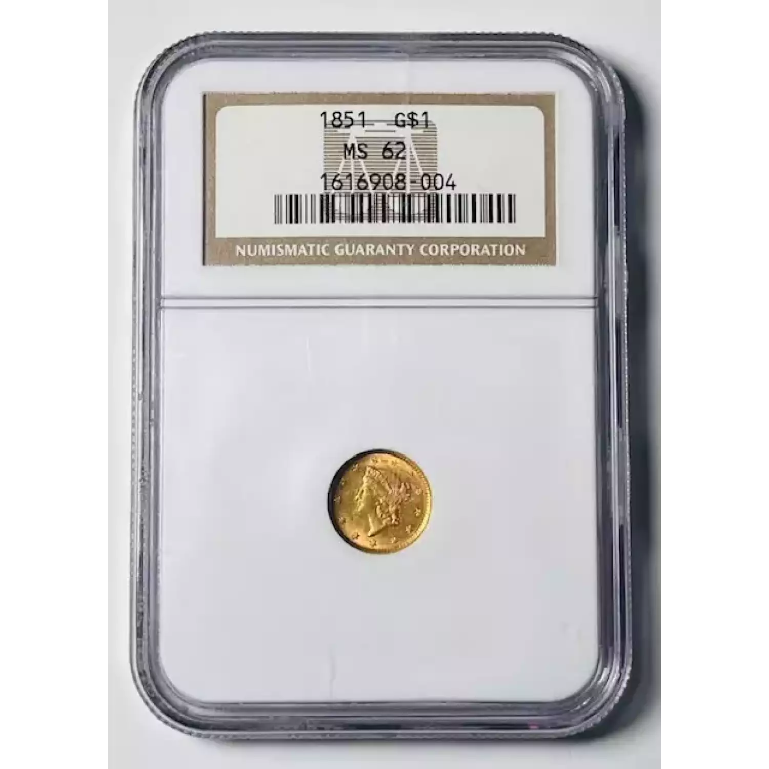 1851 Gold Dollars Liberty Head NGC MS-62 - Bob Paul Rare Coins