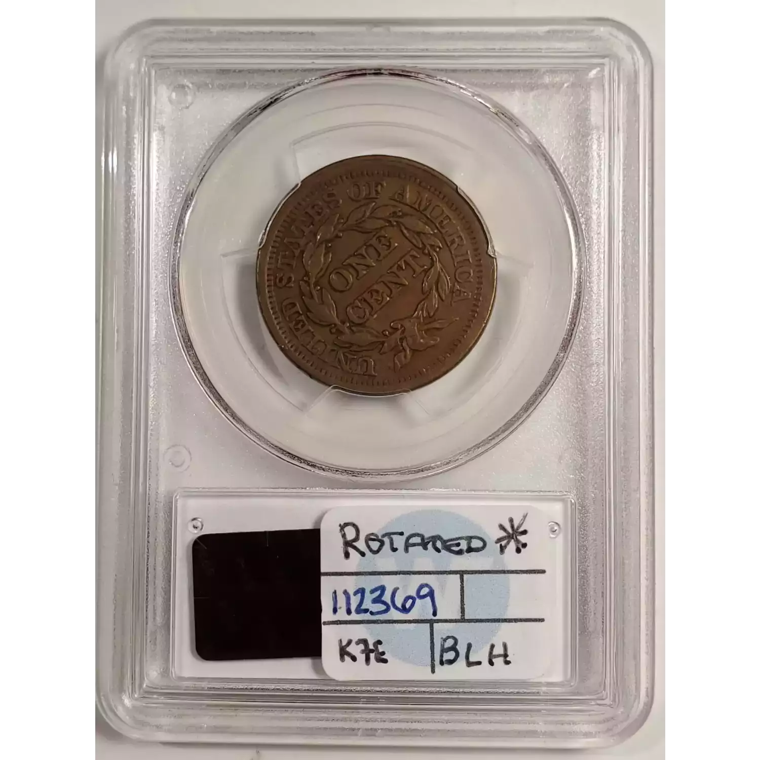 1852 Braided Hair Cent PCGS XF-45 BN (Rotated) - Bob Paul Rare Coins