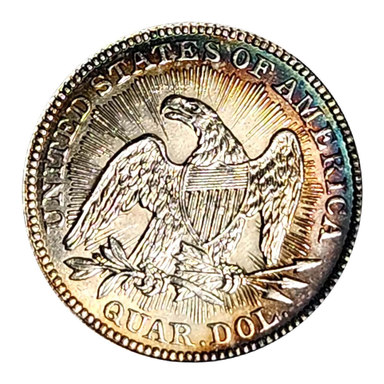 1853 Arrows and Rays - ORIGINAL COLOR! PCGS AU-55 - Bob Paul Rare Coins