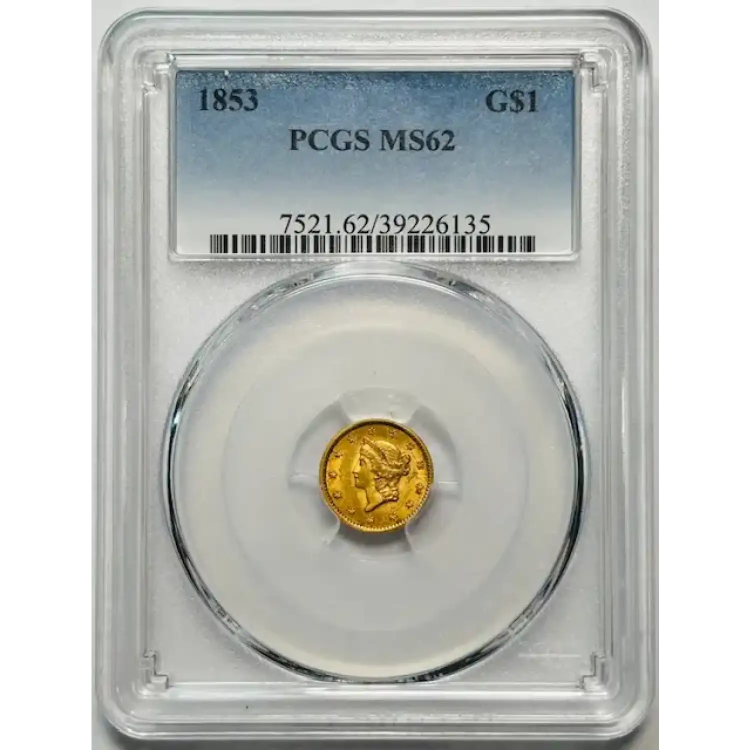 1853 Gold Dollars Liberty Head PCGS MS-62 - Bob Paul Rare Coins