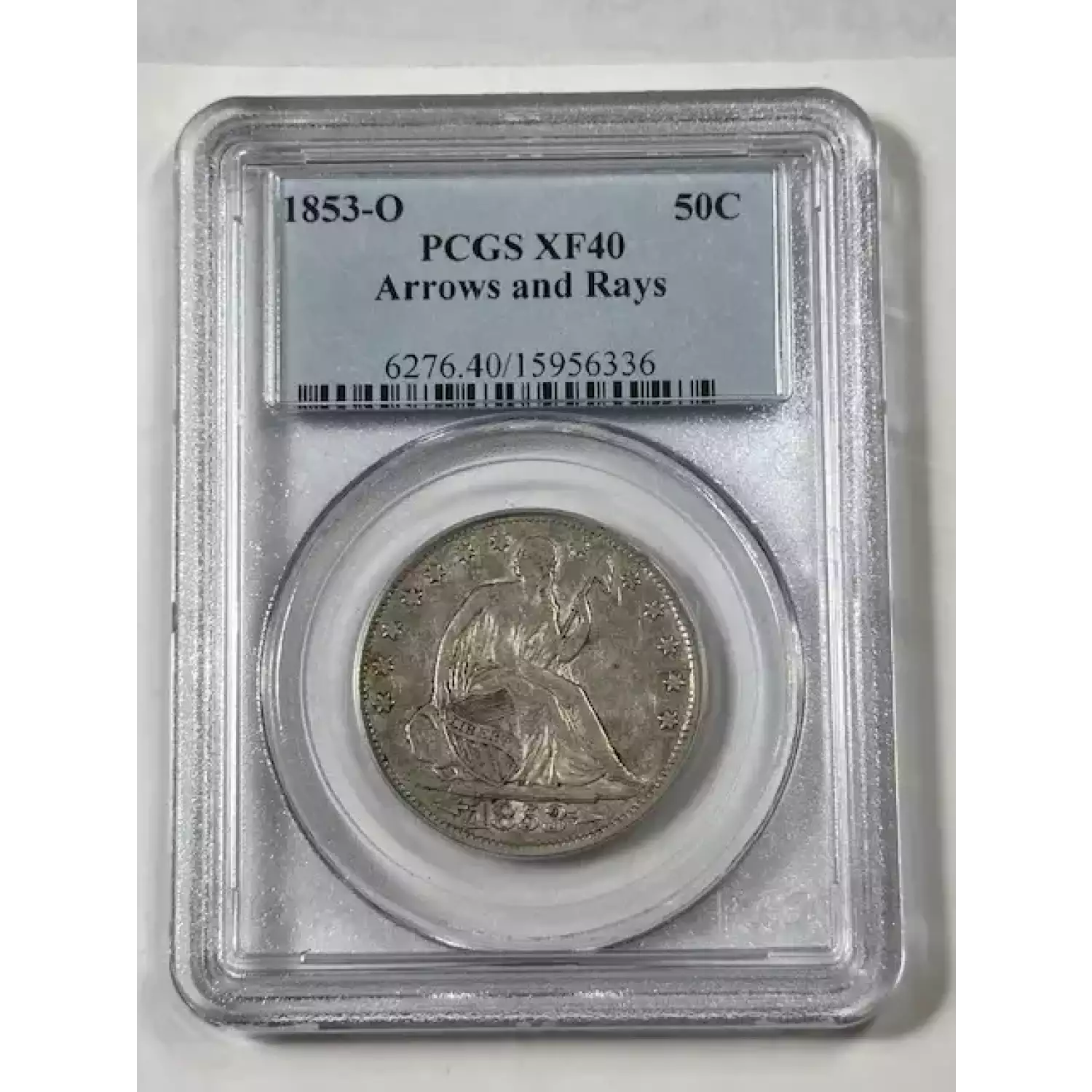 1853-O Half Dollars Liberty Seated PCGS XF-40 Arrows and Rays - Bob ...