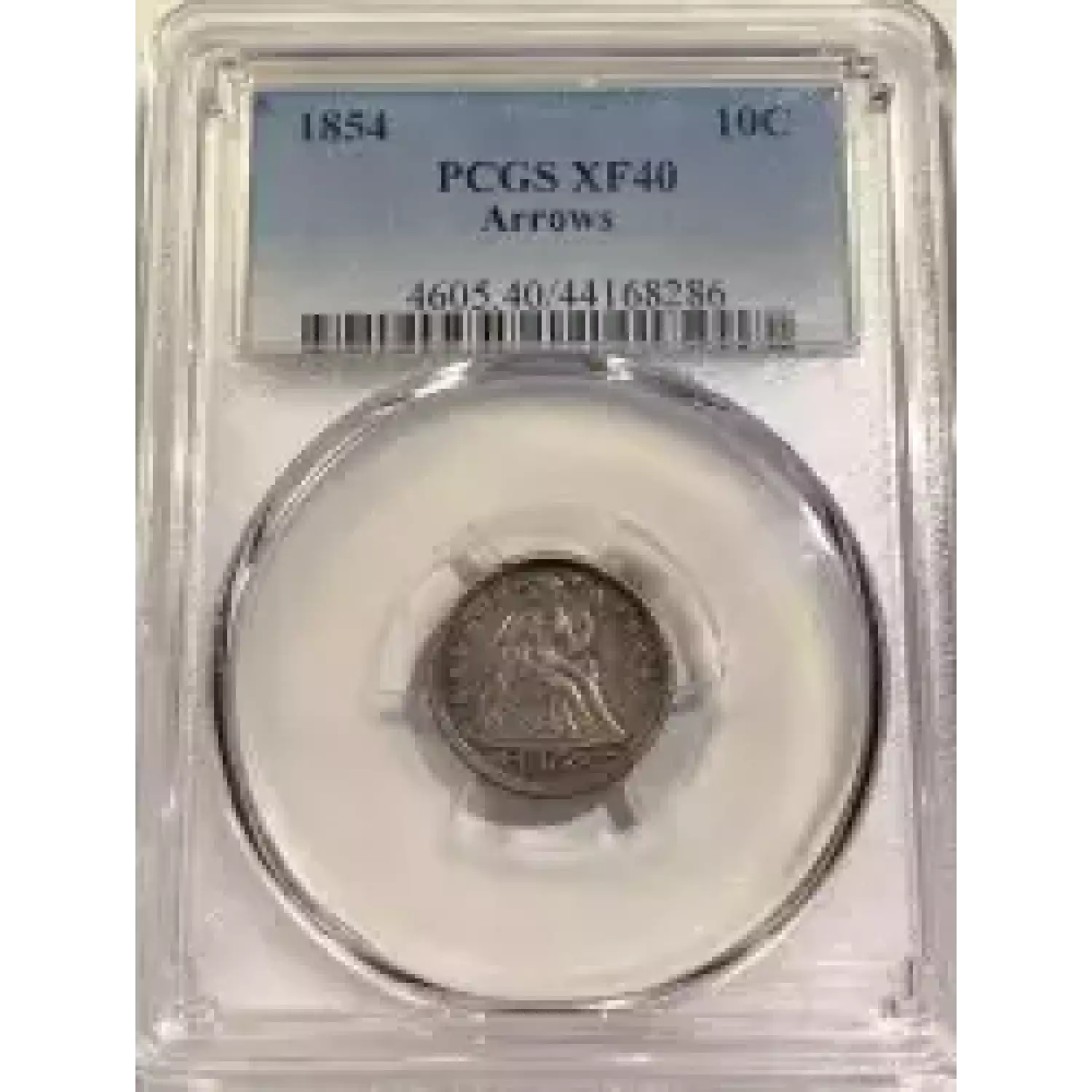 1854 Liberty Seated Dime PCGS XF-40 Arrows - Bob Paul Rare Coins