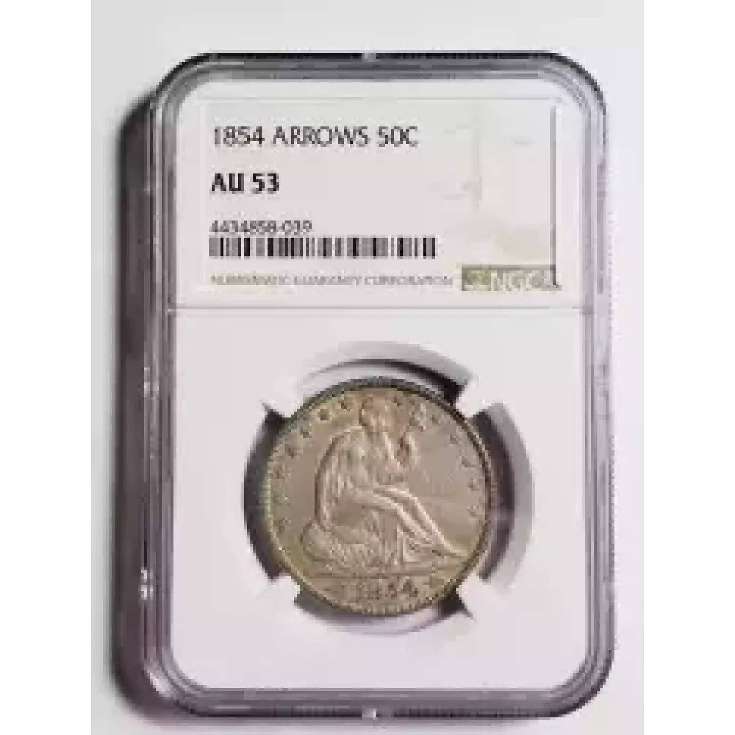 1854 Half Dollars Liberty Seated NGC AU-53 - Bob Paul Rare Coins