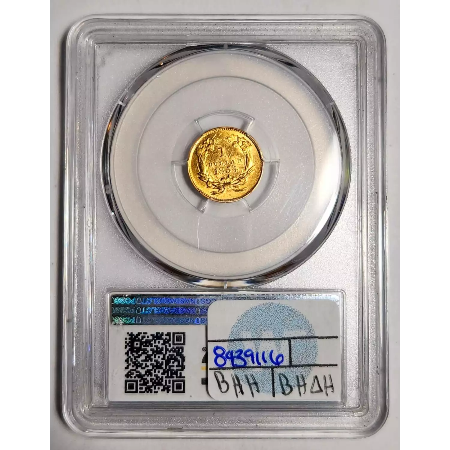 1854 Gold Dollars Indian Princess Head, Small Head PCGS AU-58 Type 2 - CAC CAC - Bob Paul Rare Coins