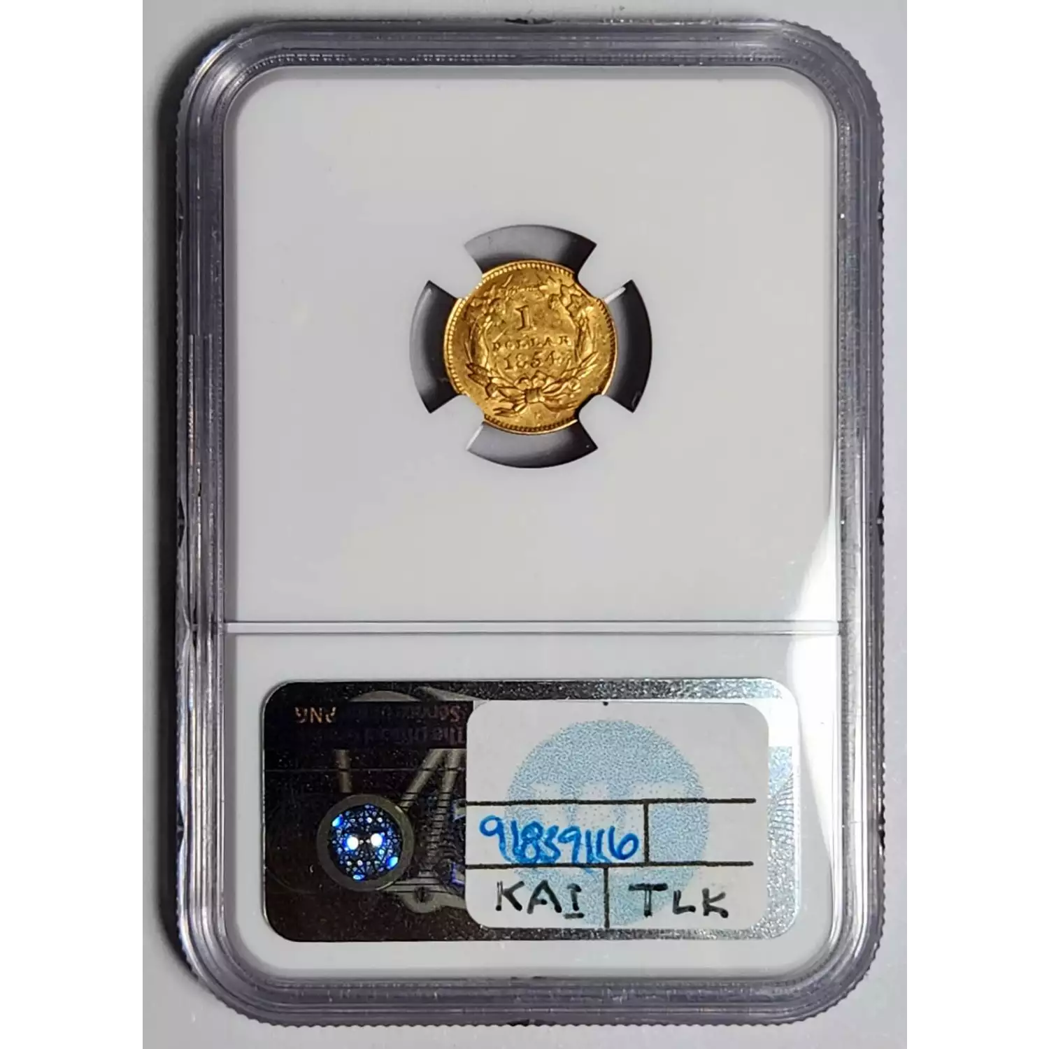 1854 Gold Dollars Indian Princess Head, Small Head NGC AU-58 - CAC CAC ...