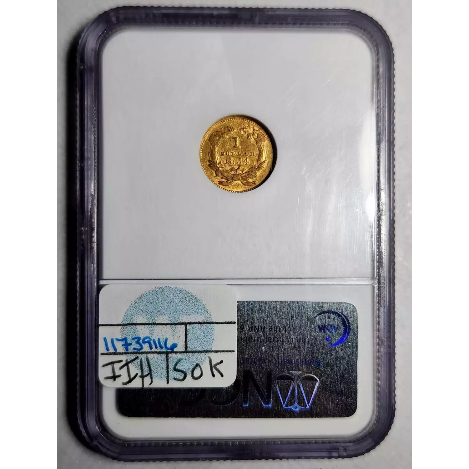1854 Gold Dollars Indian Princess Head, Small Head NGC AU-58 - TYPE 2 - - Bob Paul Rare Coins