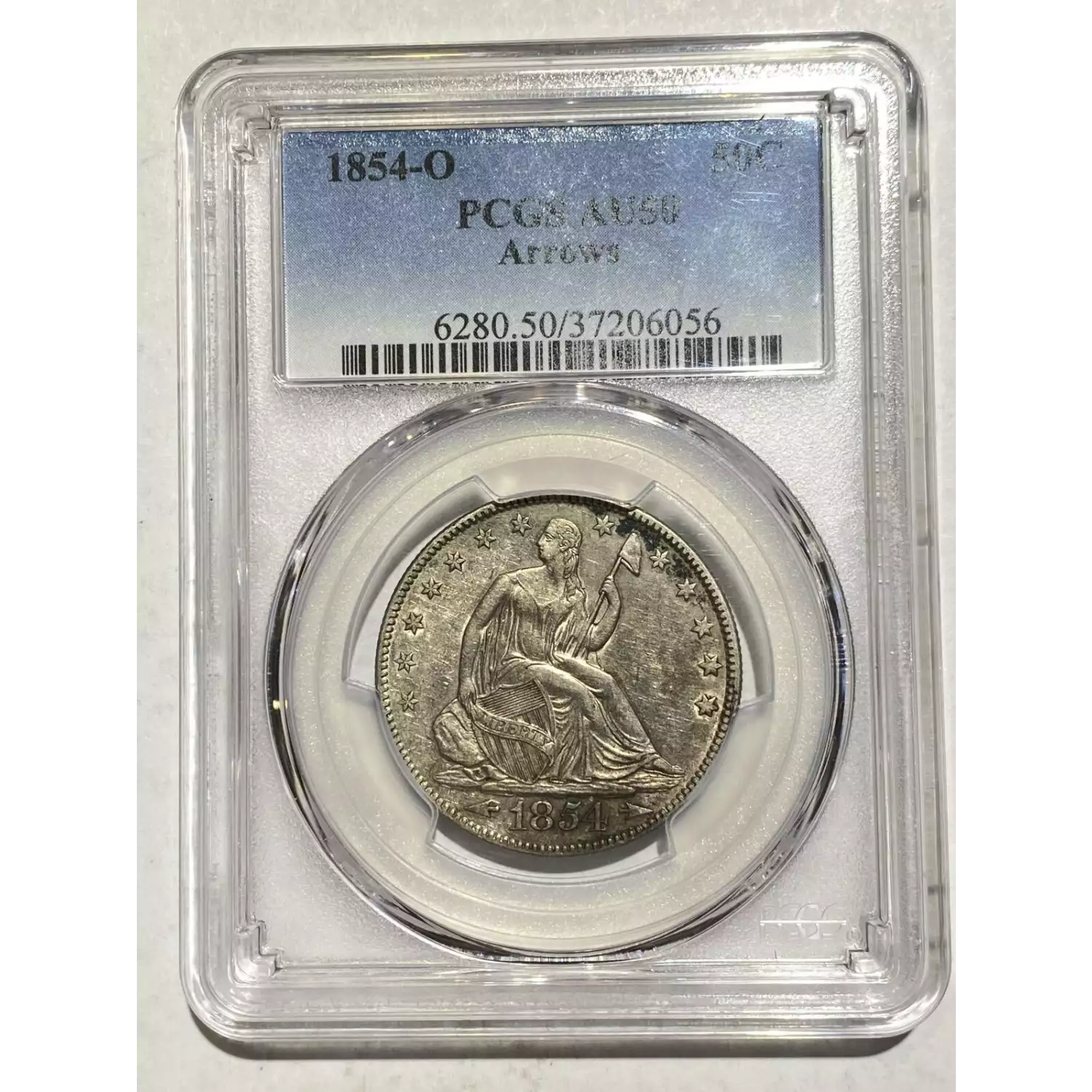 1854-O Arrows PCGS AU-50 - Bob Paul Rare Coins