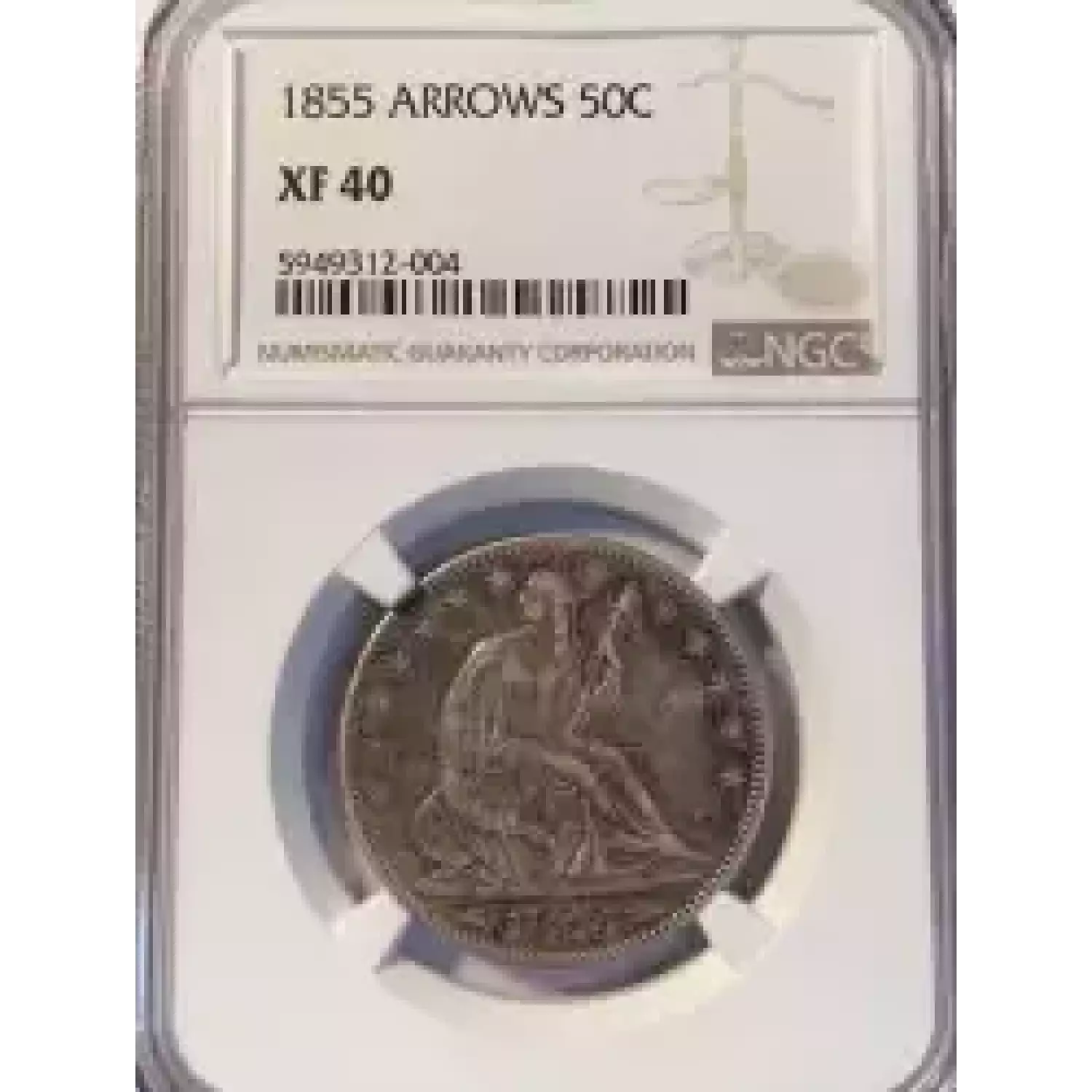 1855 Half Dollars Liberty Seated NGC XF-40 - Bob Paul Rare Coins