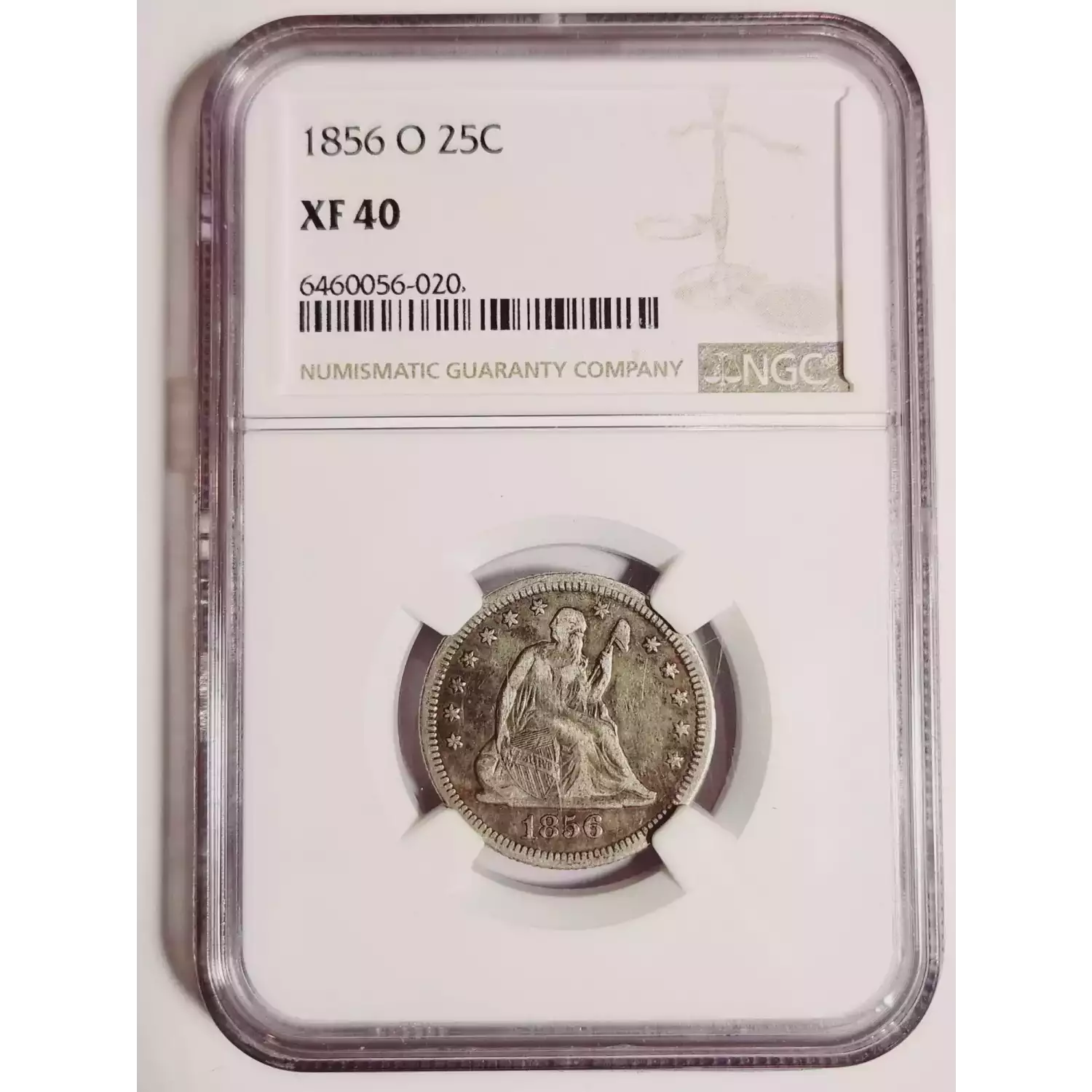 1856-O Seated Liberty Quarter NGC XF-40 - Bob Paul Rare Coins