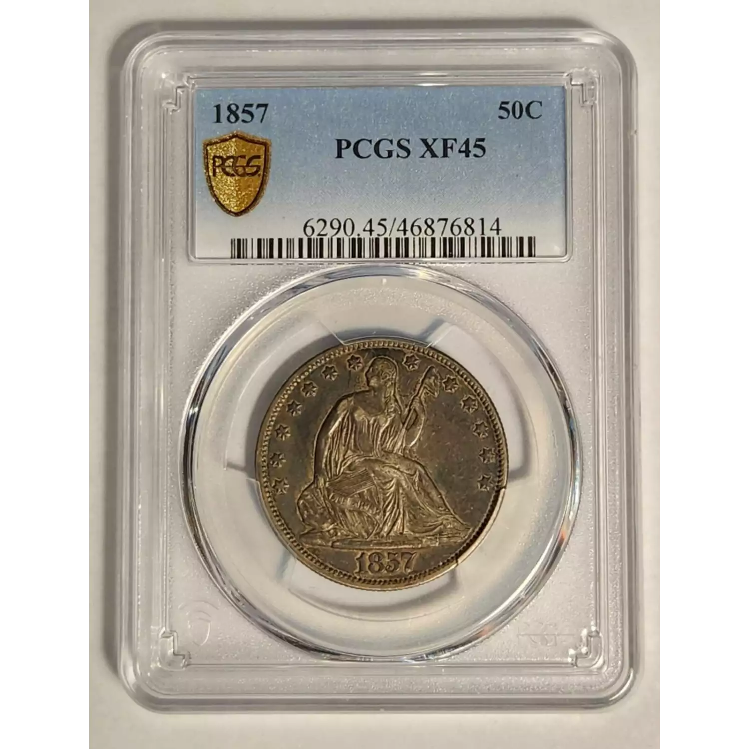 1857 Half Dollars Liberty Seated PCGS XF-45 - Bob Paul Rare Coins