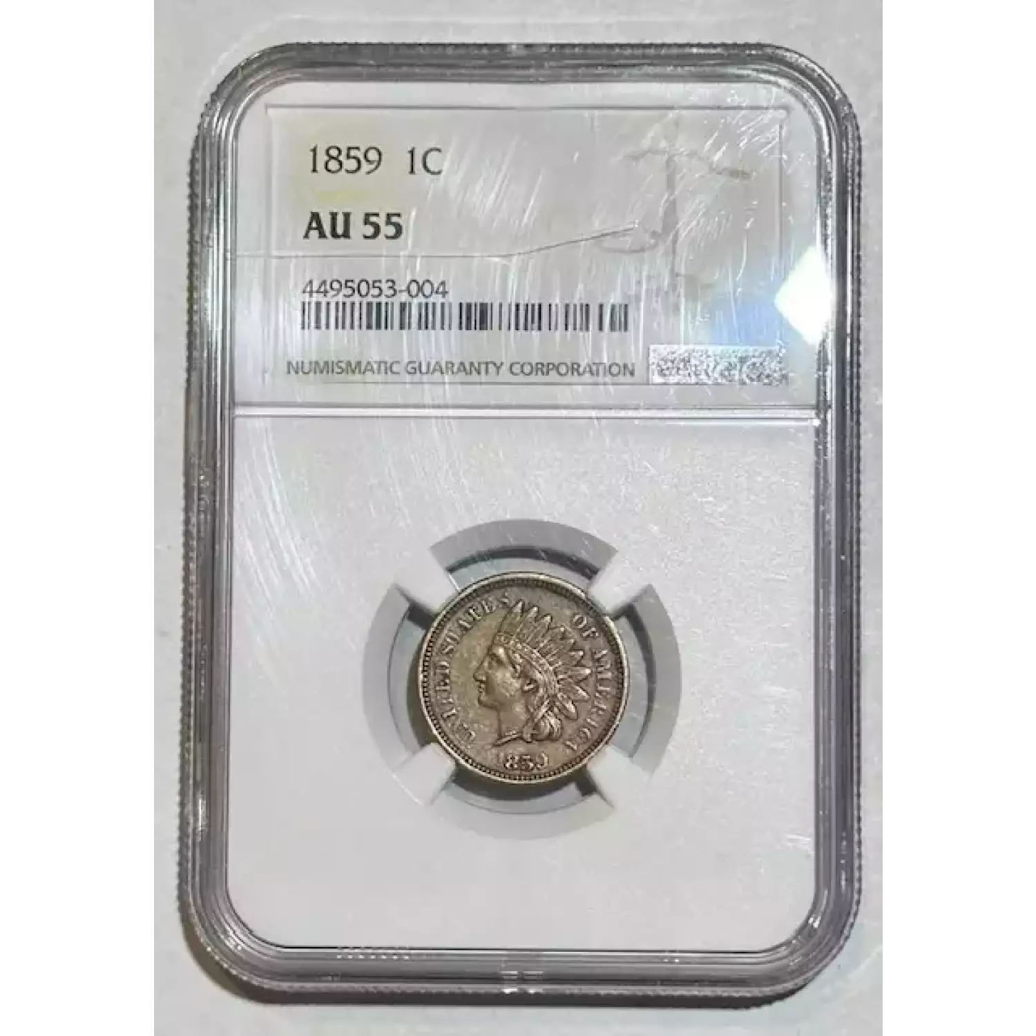 1859 Small Cents Indian Head NGC AU-55 - Bob Paul Rare Coins