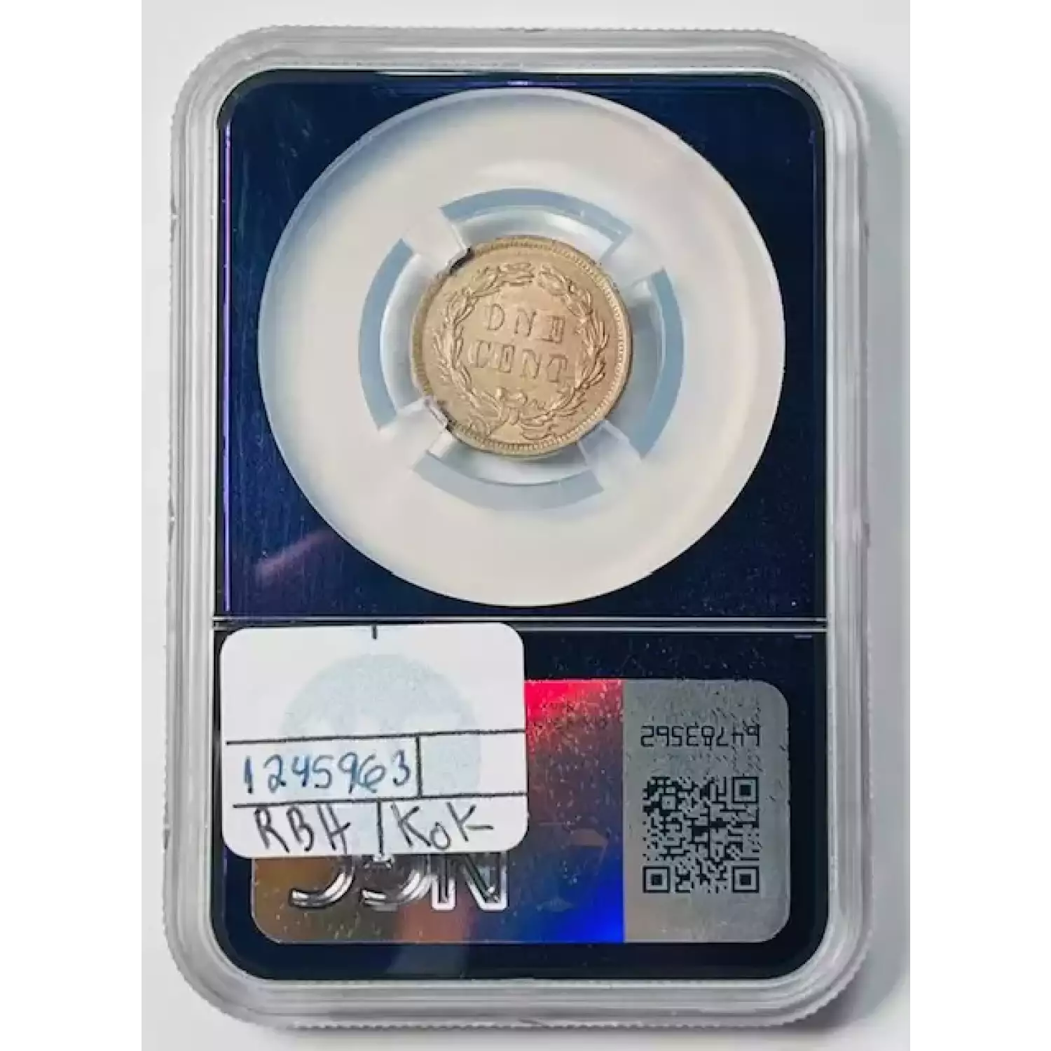 1859 Small Cents Indian Head NGC MS-62 Trader Bea Core - Bob Paul Rare ...