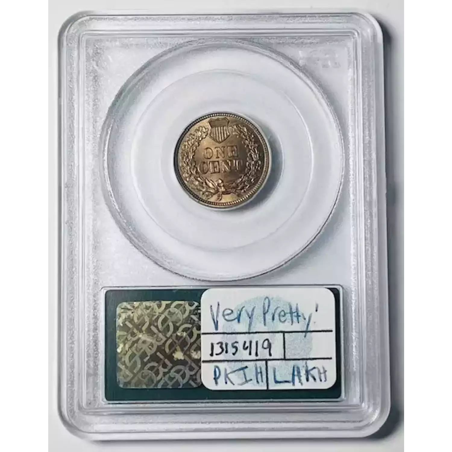 1860 Small Cents Indian Head PCGS MS-65 Very pretty OGH! CAC - Bob Paul ...
