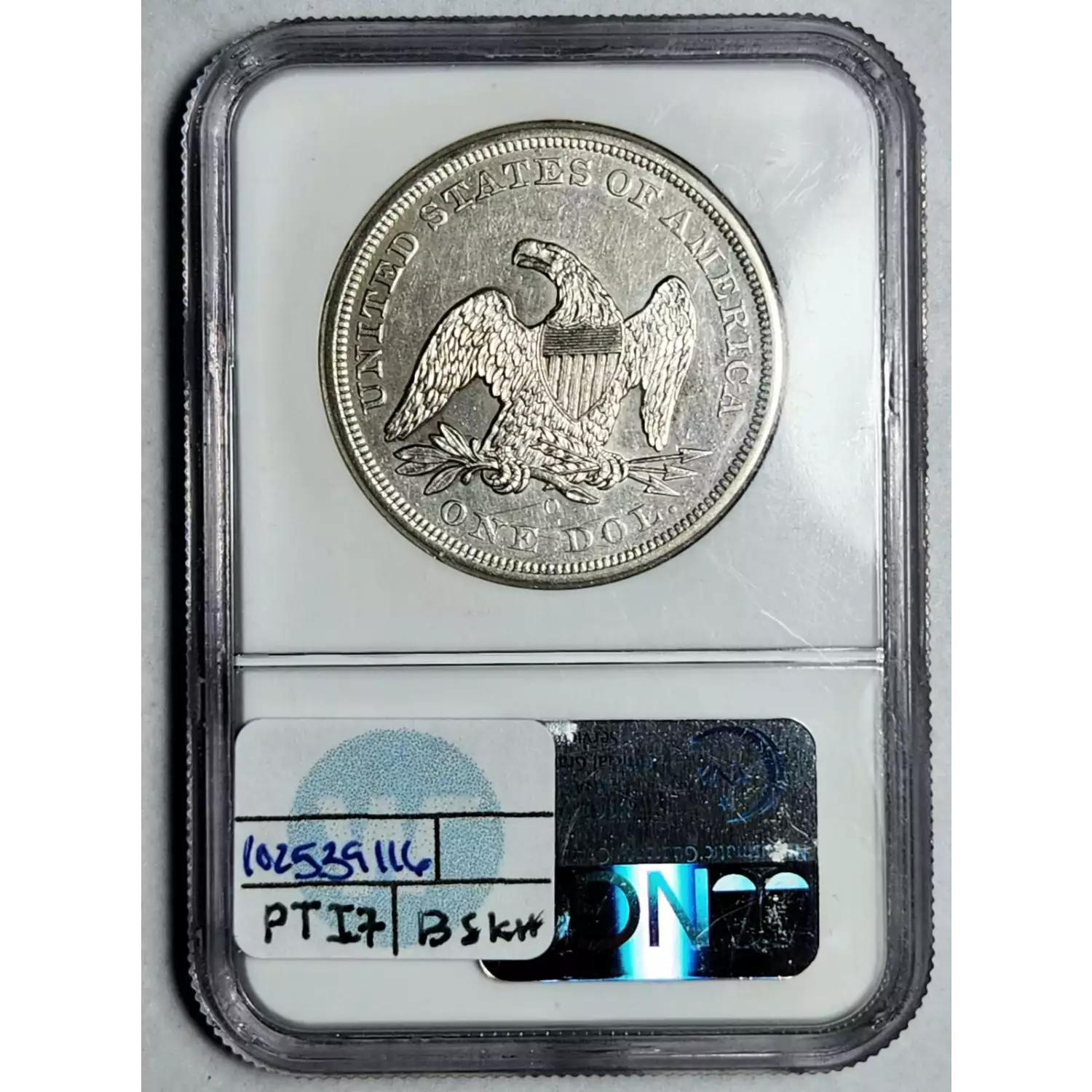 1860-O Liberty Seated Silver Dollars NGC AU-58 Sight White - Bob Paul ...