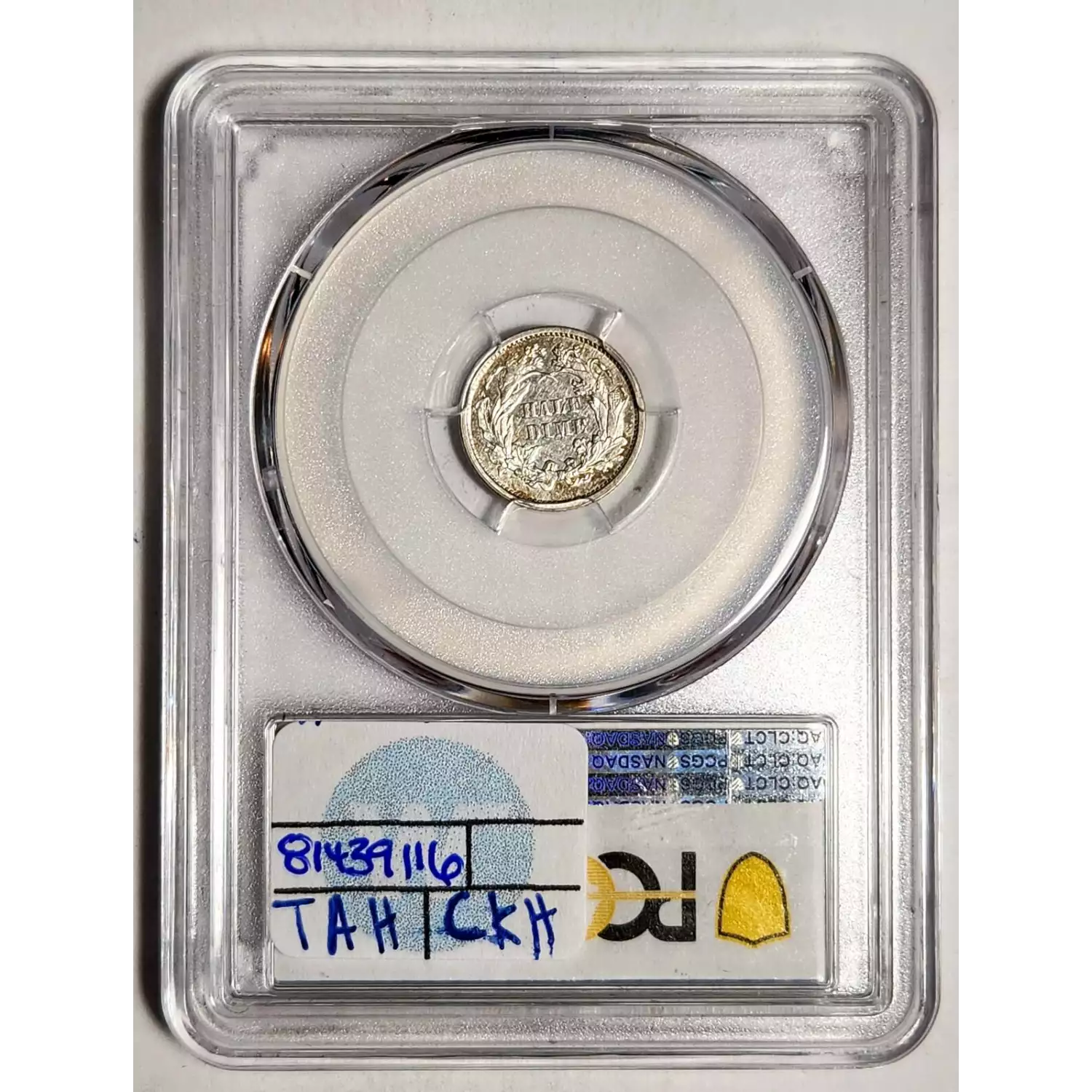 1861/0 Liberty Seated Half Dime PCGS AU-53 Overdate FS-301 (003.6 ...