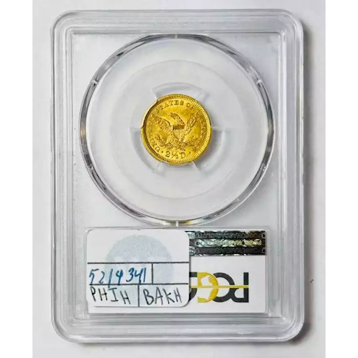 1861 $2.50 Gold Liberty Head Quarter Eagle PCGS MS-62 New Reverse CAC - Bob Paul Rare Coins