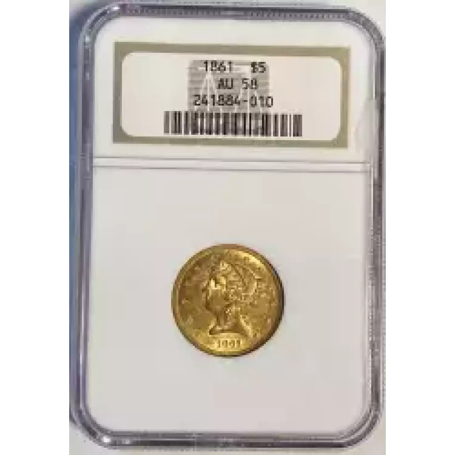 1861 Gold Half Eagles Liberty Head NGC AU-58 - Bob Paul Rare Coins