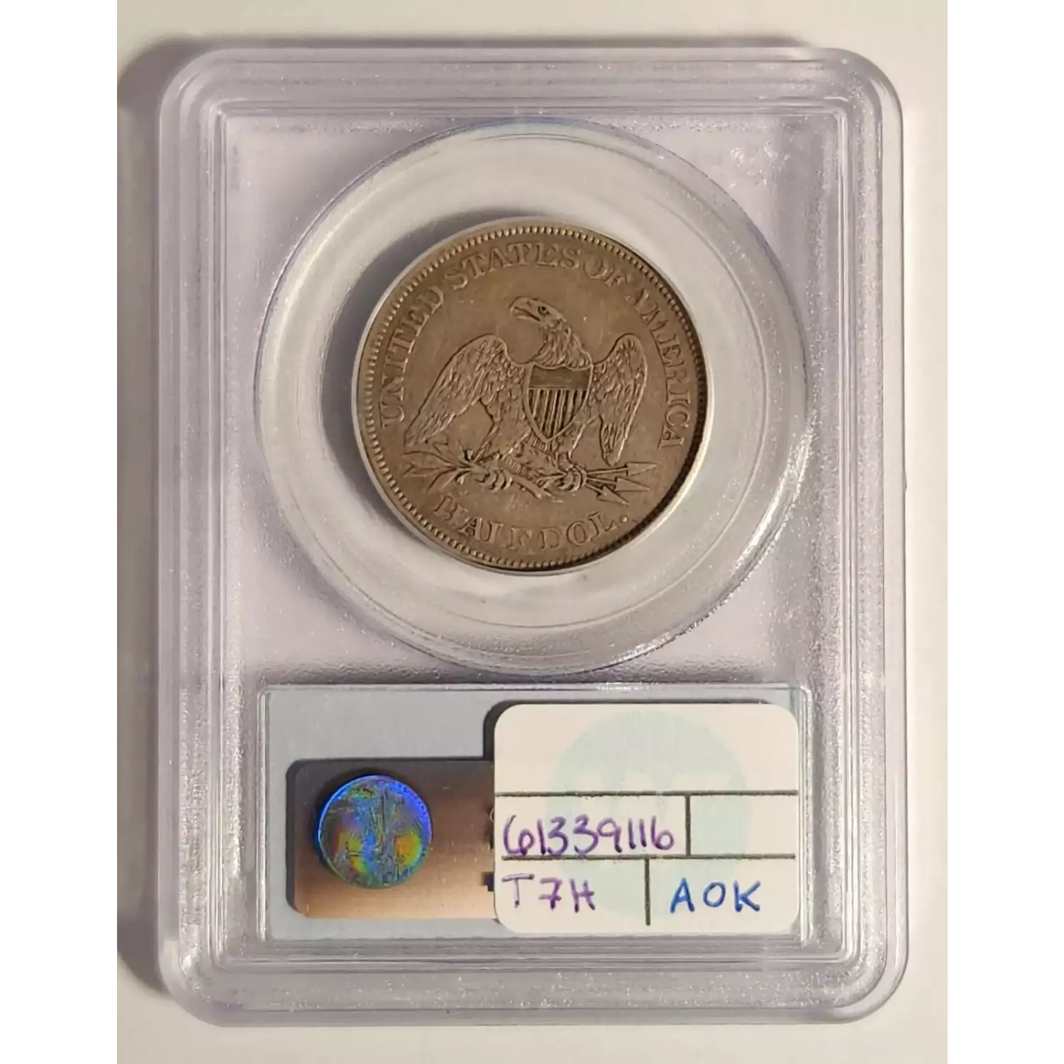 1861 Half Dollars Liberty Seated PCGS AU-50 - Bob Paul Rare Coins