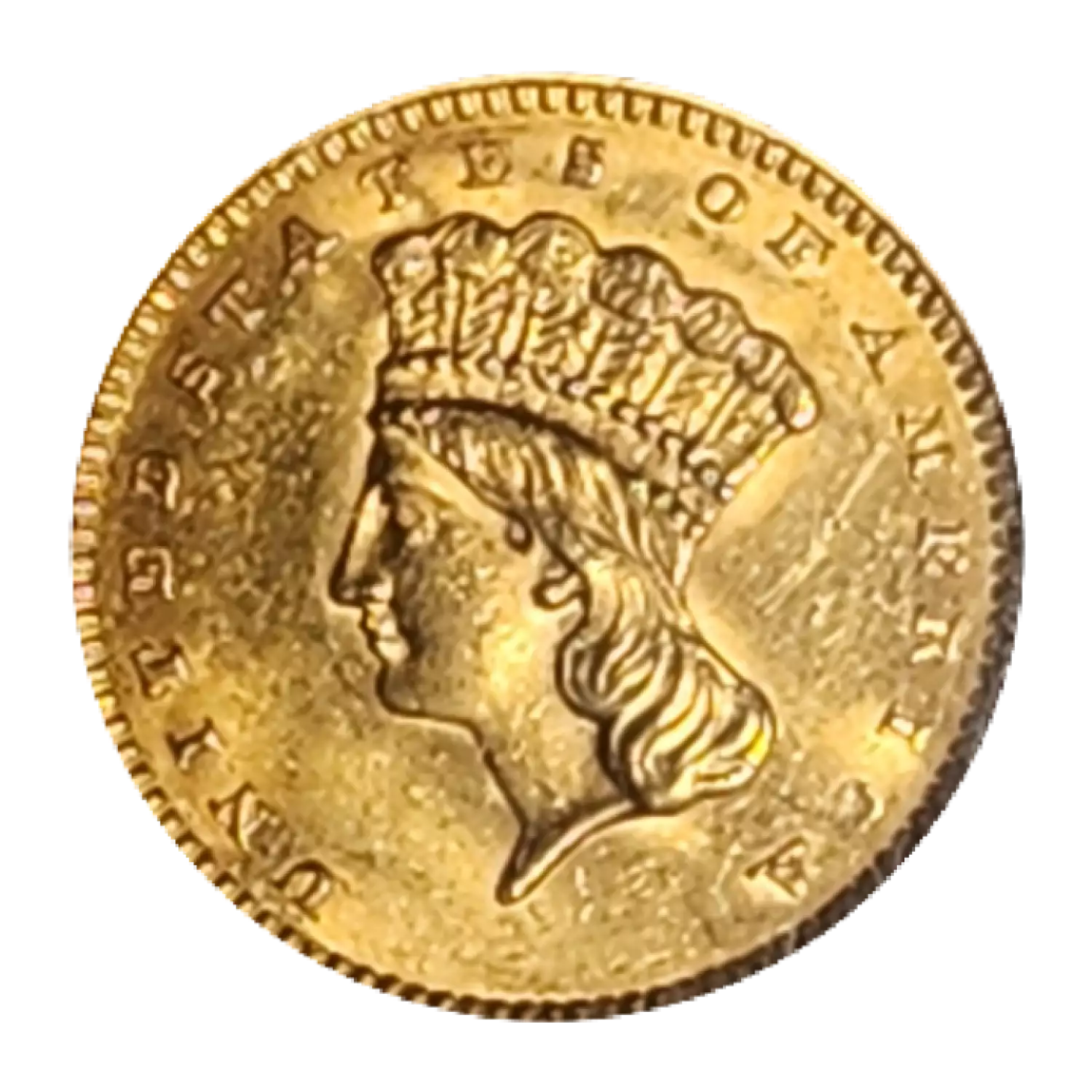 1862 Indian Princess Large Head Gold Dollar NGC MS-62 - Bob Paul Rare Coins