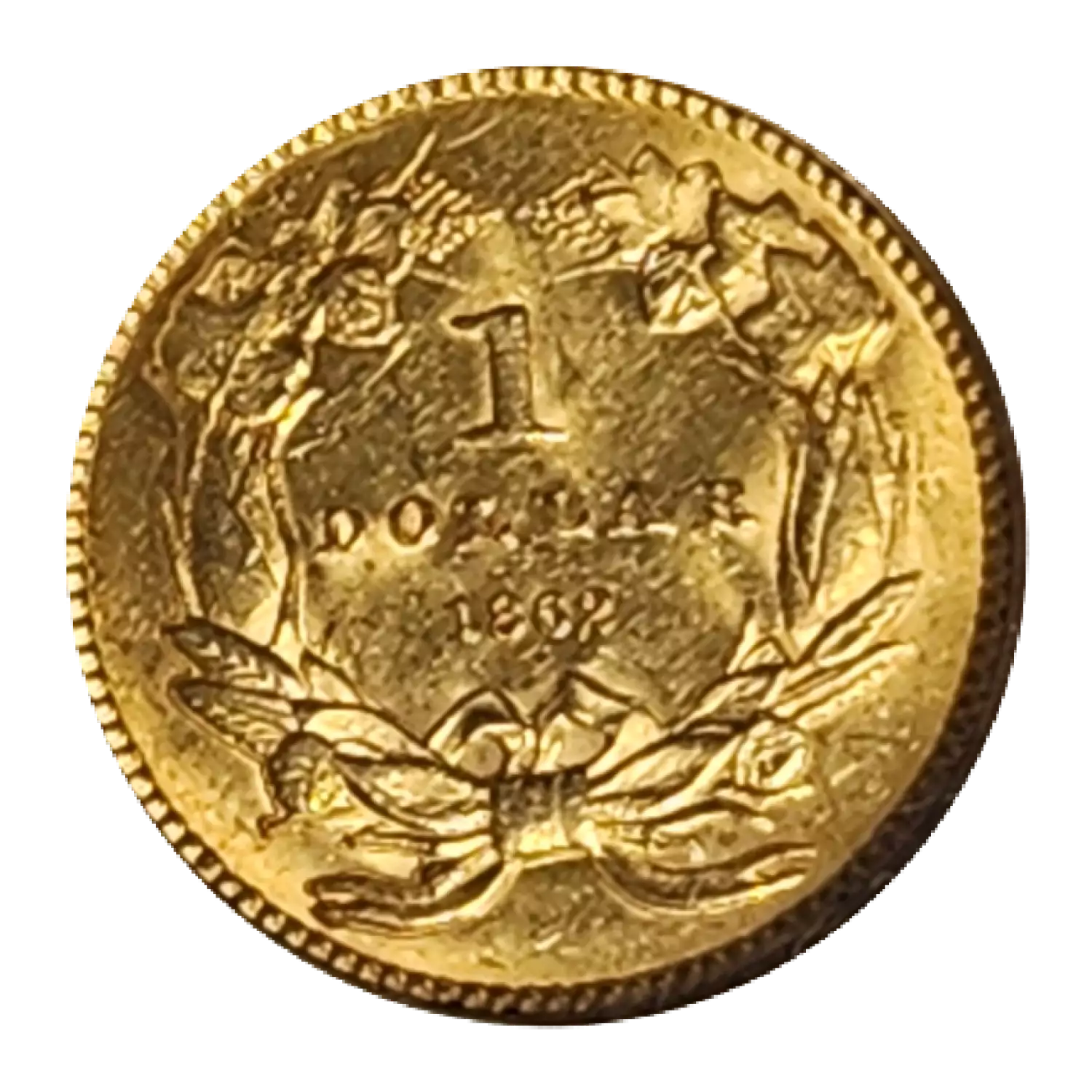 1862 Indian Princess Large Head Gold Dollar NGC MS-62 - Bob Paul Rare Coins