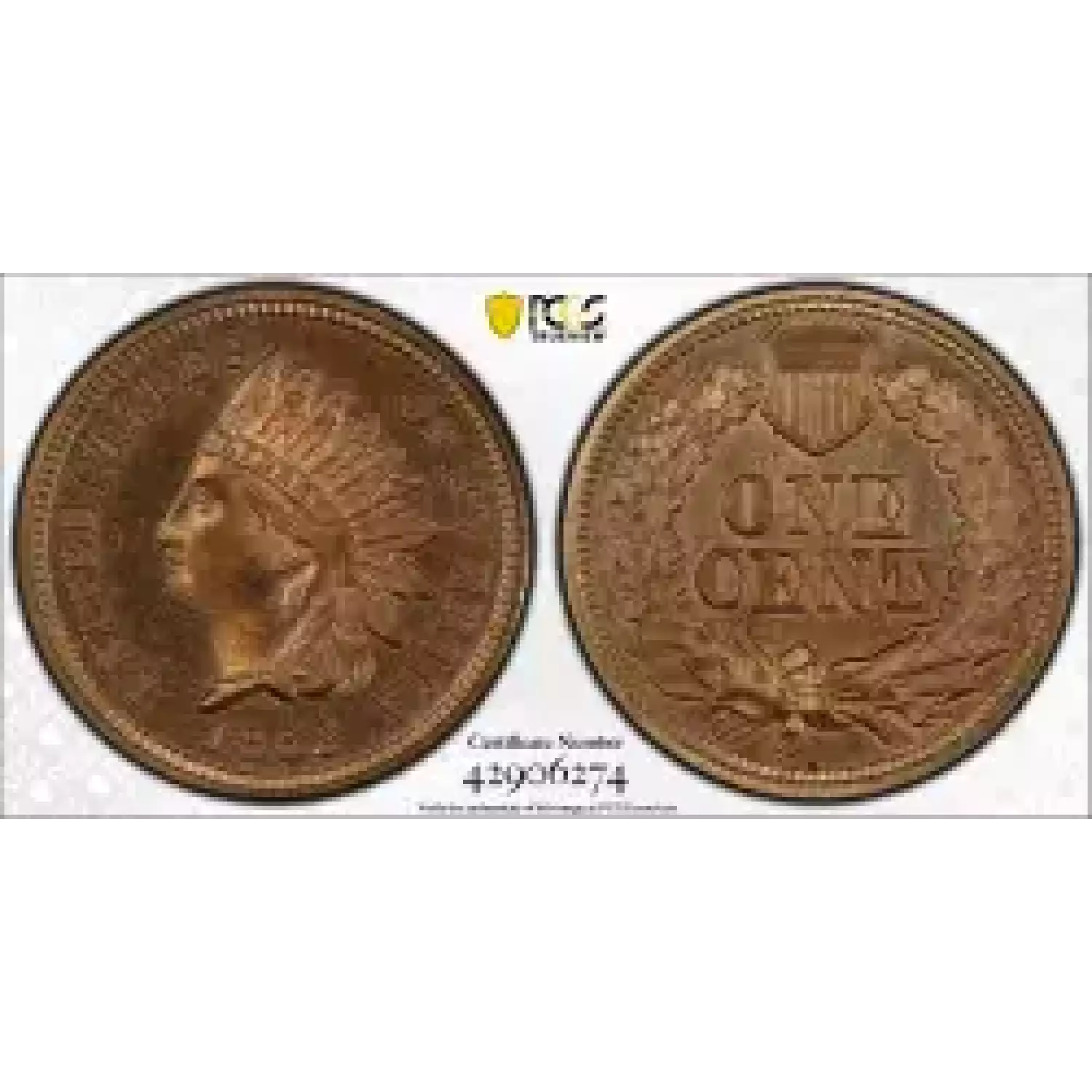 1863 Small Cents Indian Head PCGS PR-63 - Bob Paul Rare Coins