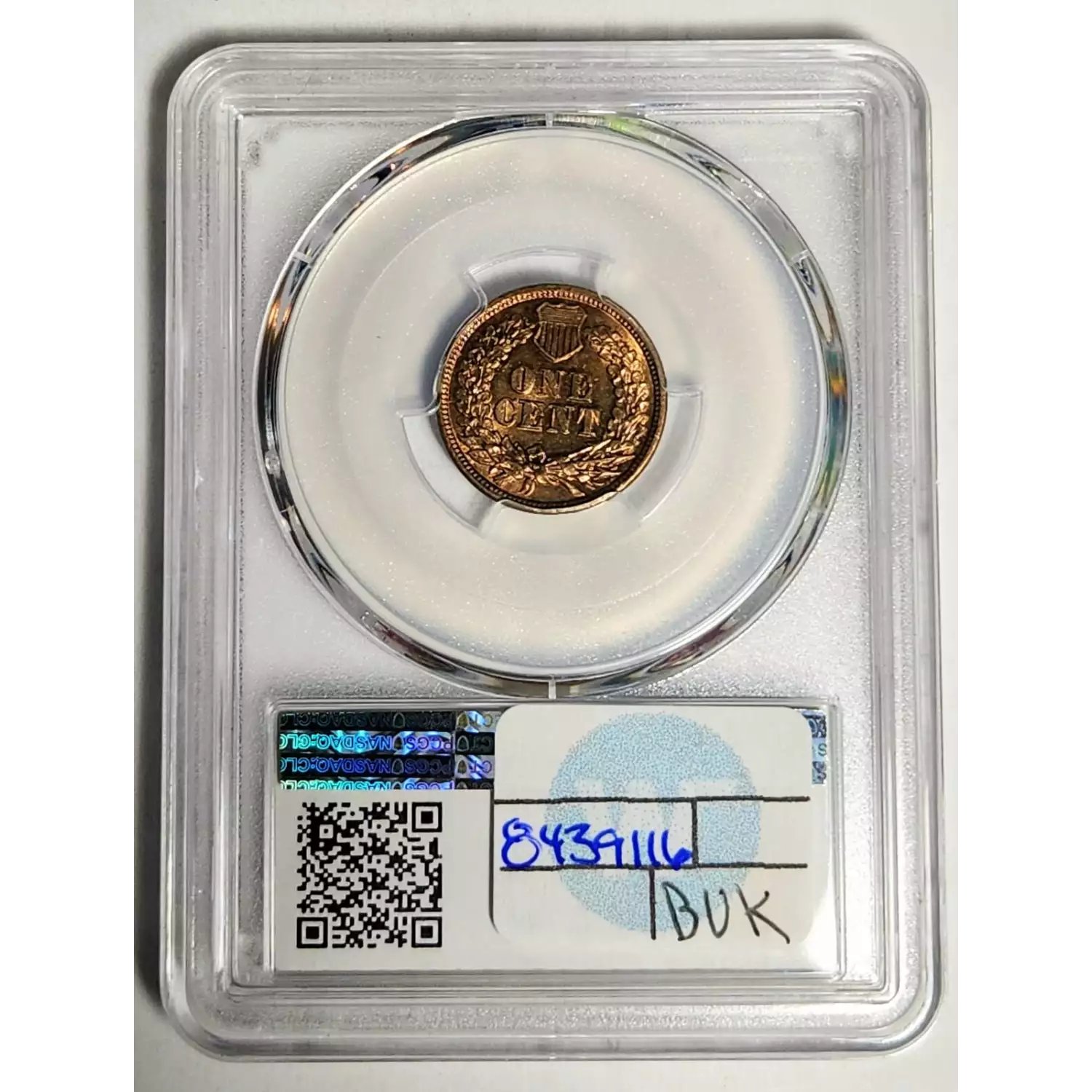 1863 Small Cents Indian Head PCGS AU-58 - CAC CAC - Bob Paul Rare Coins