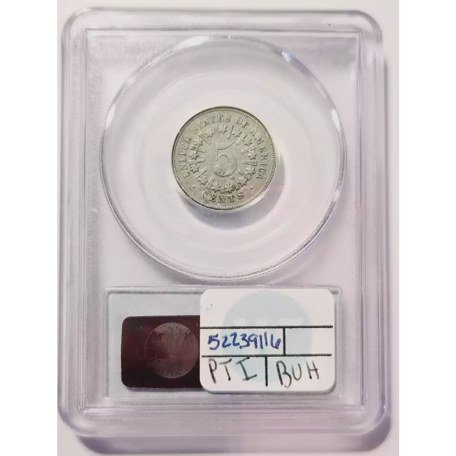 1866 Nickel Shield PCGS XF-40 Rays - Bob Paul Rare Coins