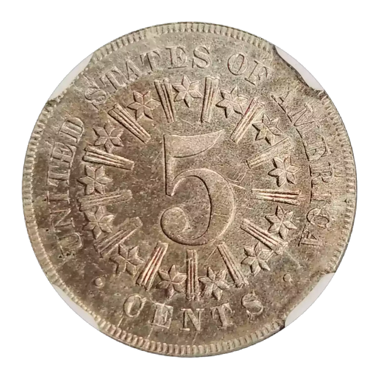 1866 Nickel Shield NGC MS-61 - RAYS - Bob Paul Rare Coins