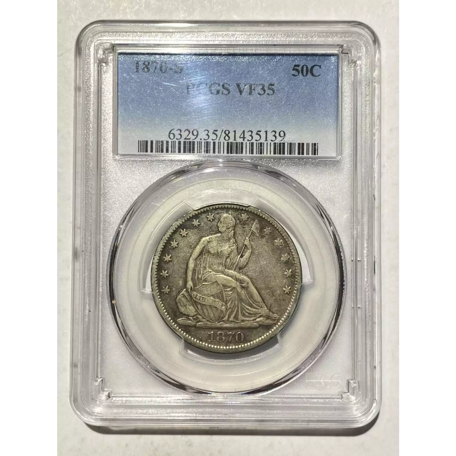 1870-S Half Dollars Liberty Seated PCGS VF-35 - Bob Paul Rare Coins