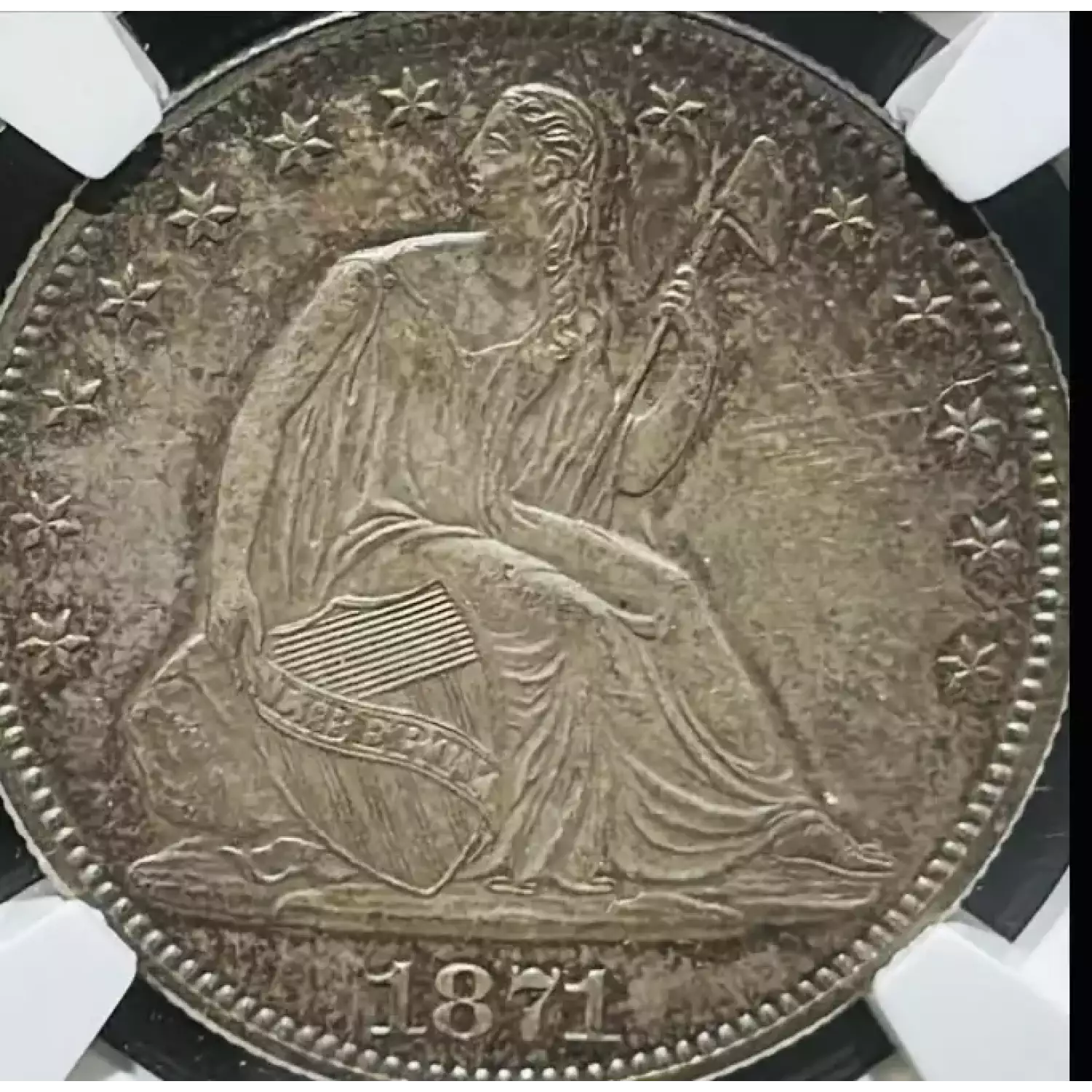 1871 Half Dollars Liberty Seated NGC PF-64 960 Mintage! - Bob Paul Rare ...