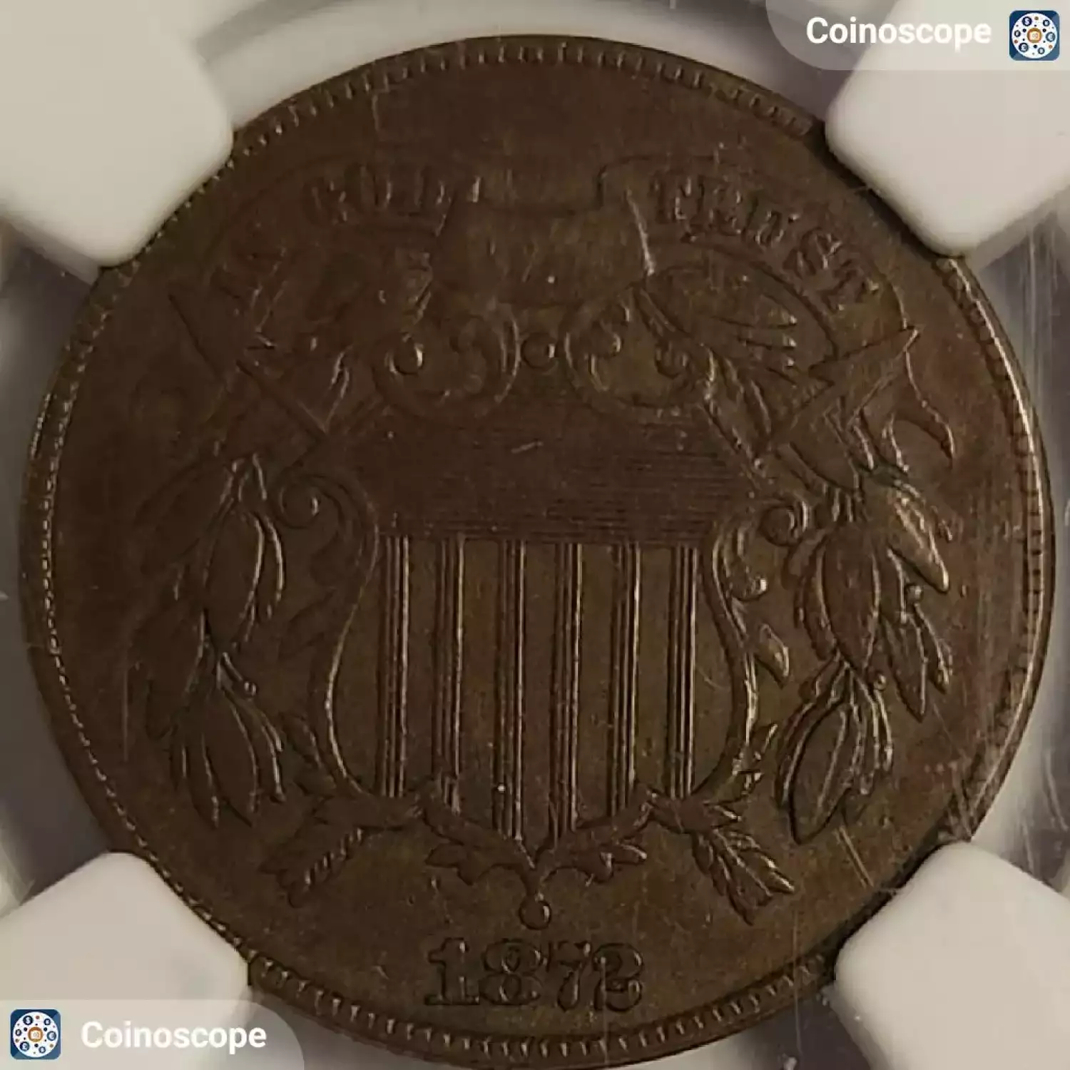 1872 Two cent piece NGC VF-35 BN - Bob Paul Rare Coins
