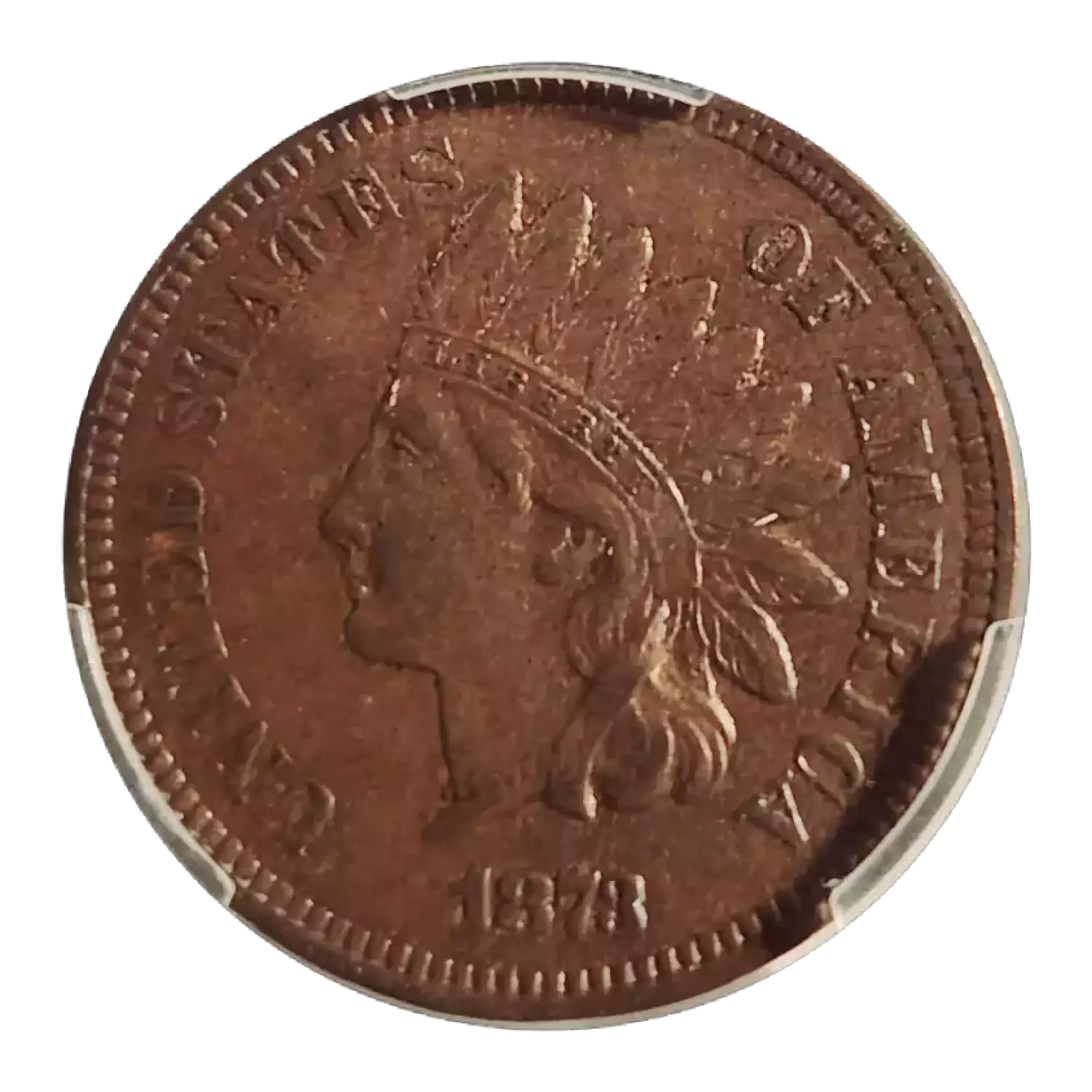 1873 Small Cents Indian Head PCGS AU-50 BN Open 3 - Bob Paul Rare Coins