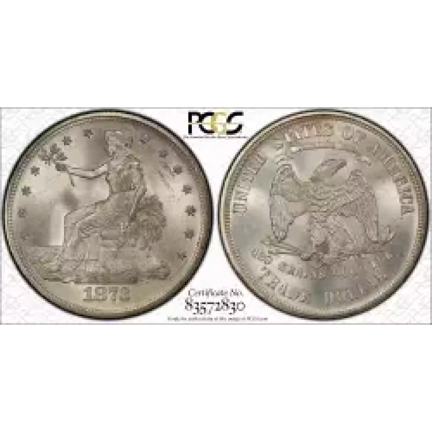 1873 Silver Dollars Trade Dollars PCGS MS-65 Trade Sight White - Bob ...