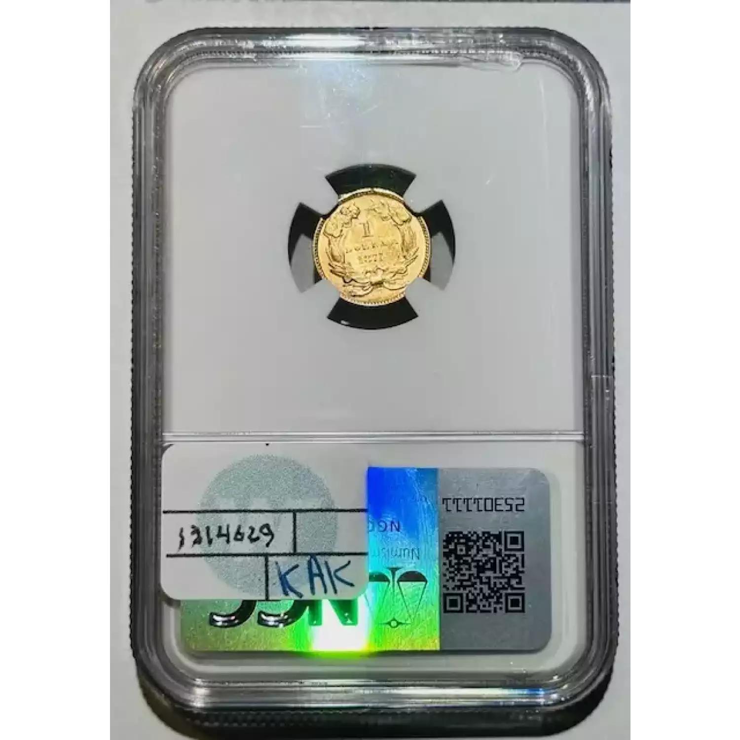 1874 Indian Princess Large Head Gold Dollar NGC MS-61 - Bob Paul Rare Coins