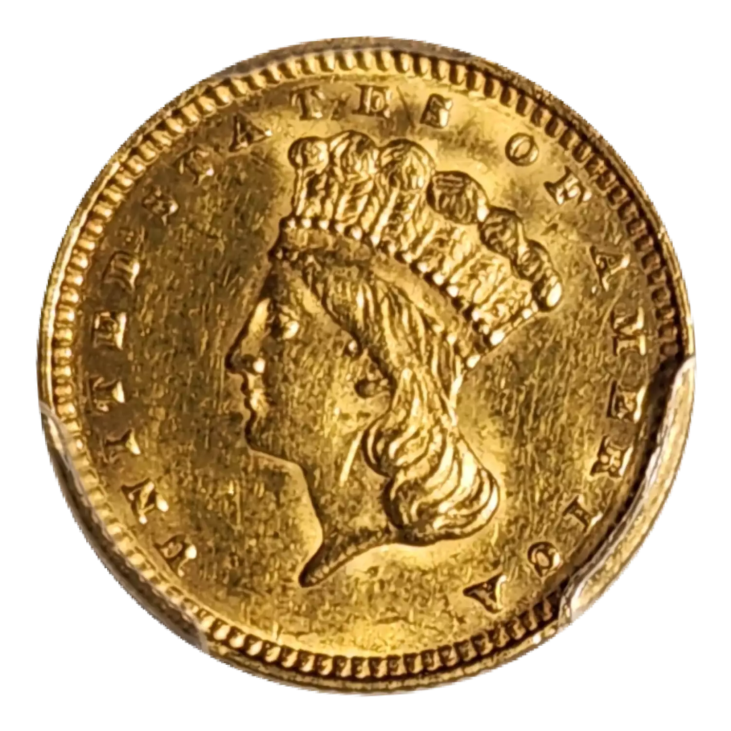 1874 Indian Princess Large Head Gold Dollar PCGS AU-58 - Bob Paul Rare ...