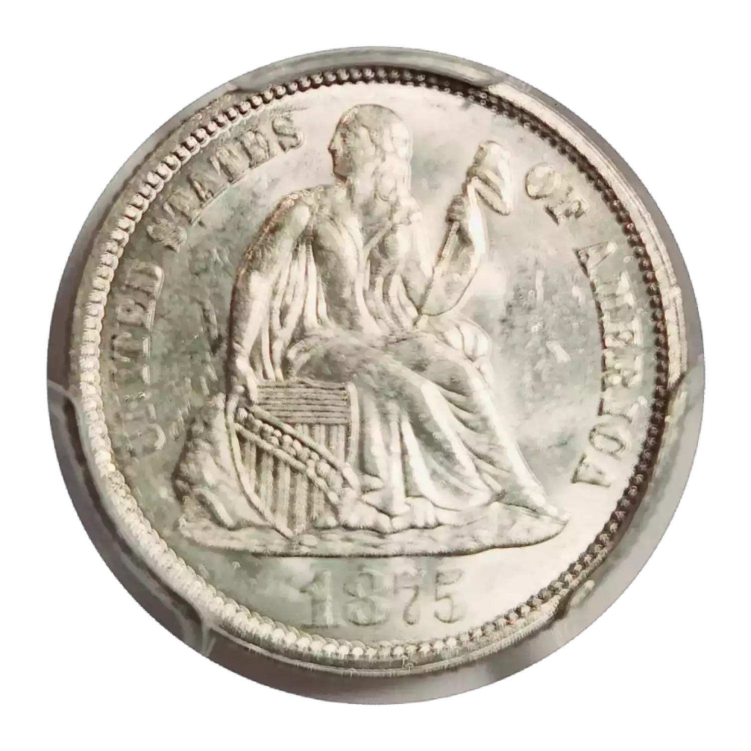 1875 Liberty Seated Dime PCGS MS-63 Sight White - Bob Paul Rare Coins
