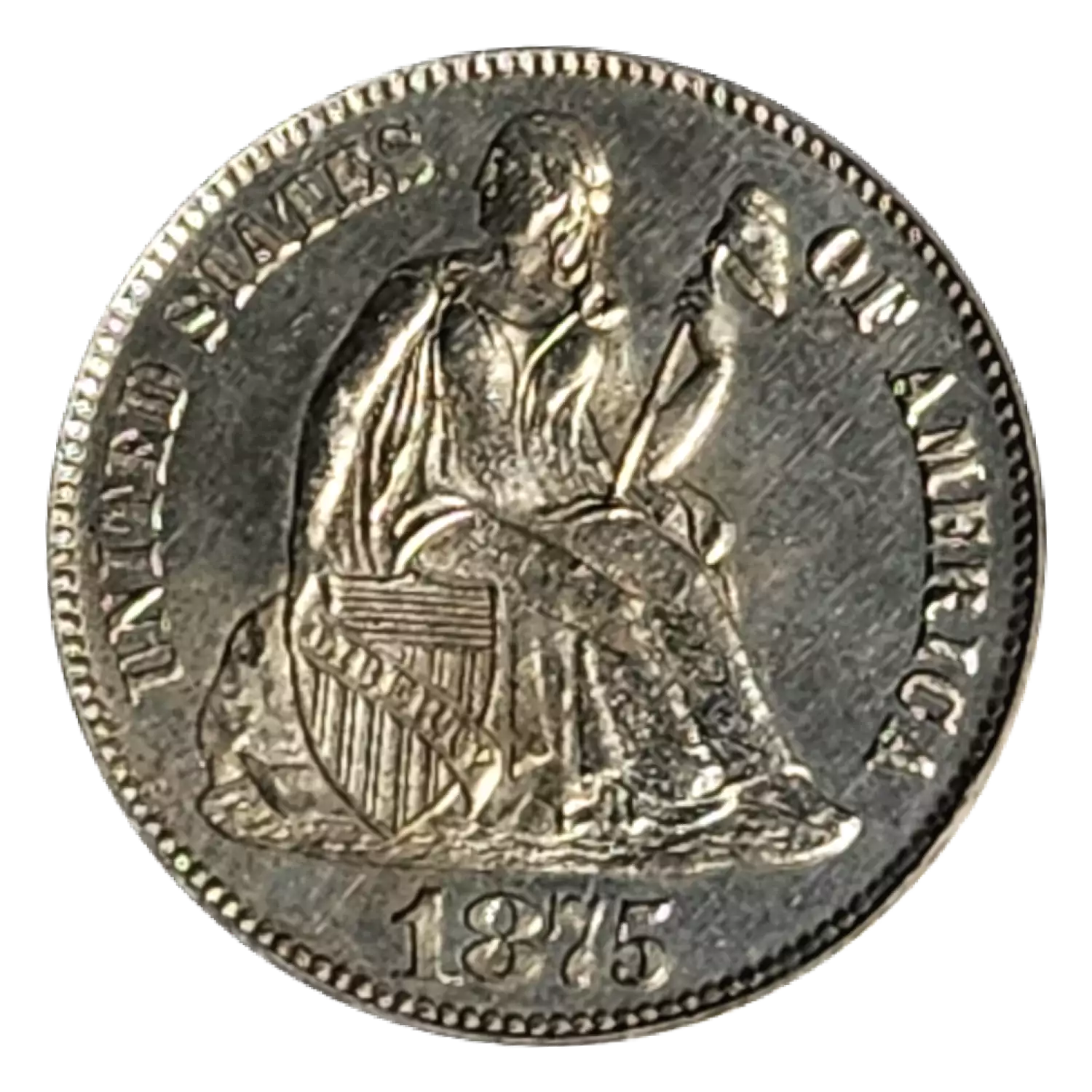 1875 Liberty Seated Dime PCGS PR-64 - Bob Paul Rare Coins