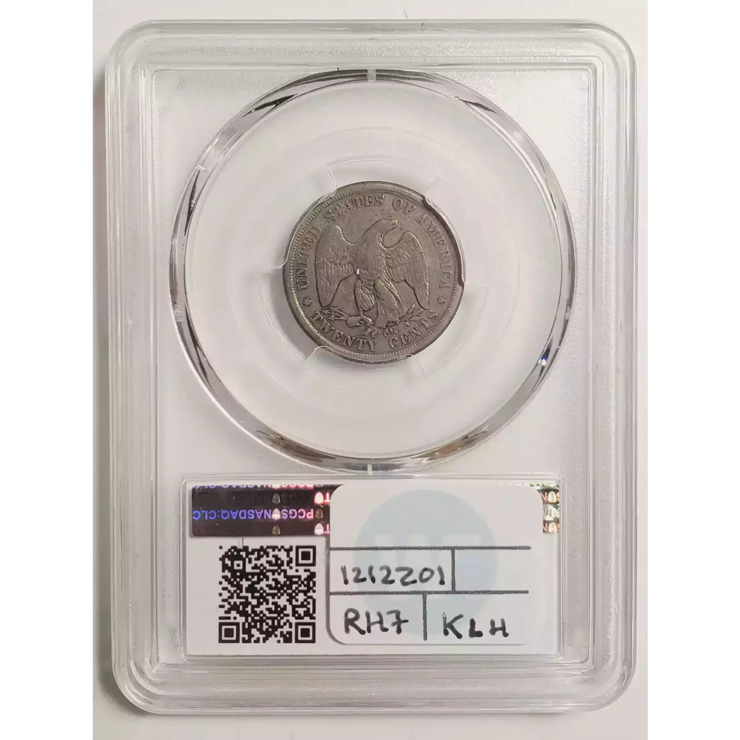 1875-CC Seated Liberty Twenty Cents PCGS VF-20 - Bob Paul Rare Coins