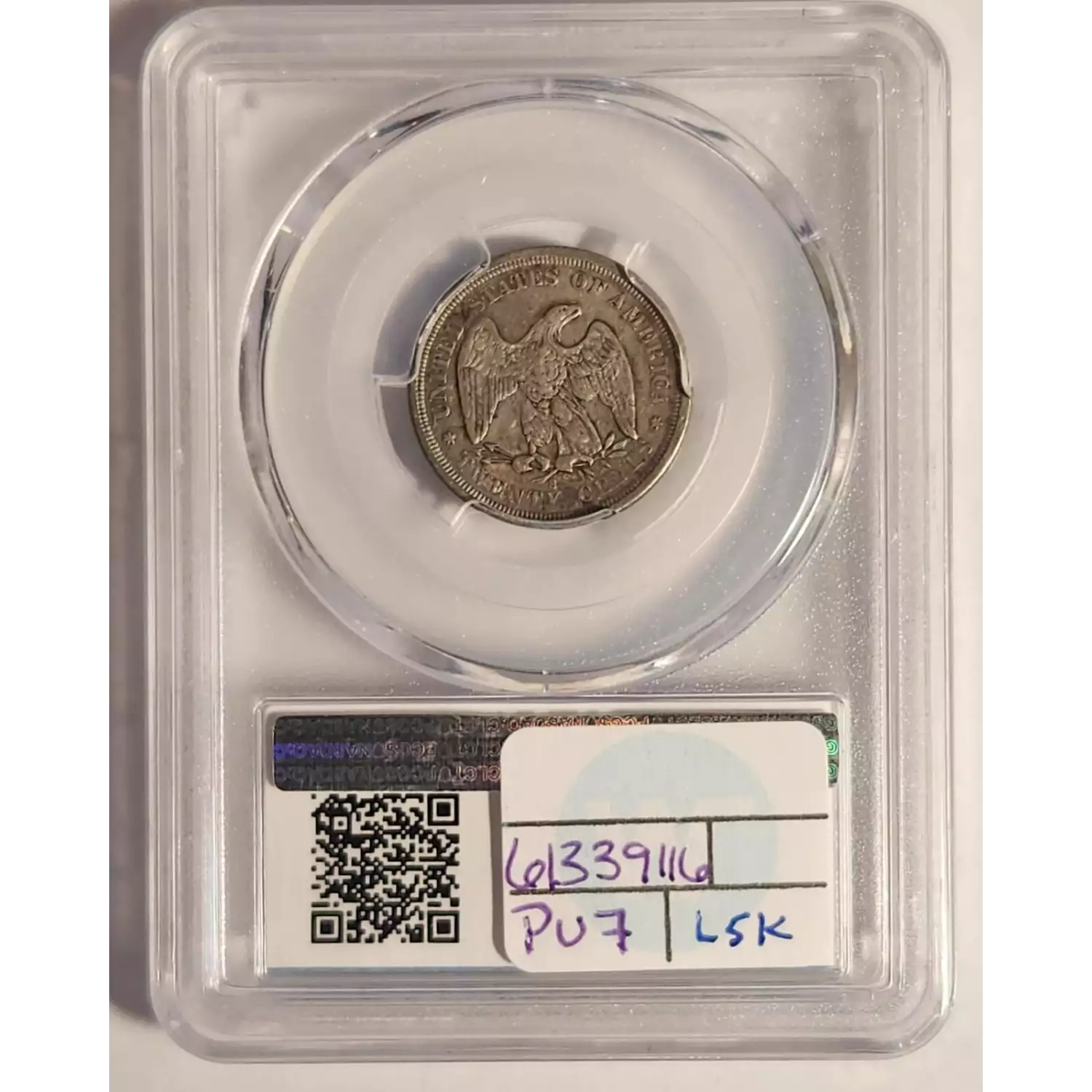 1875-S Seated Liberty Twenty Cents PCGS VF-35 - Bob Paul Rare Coins