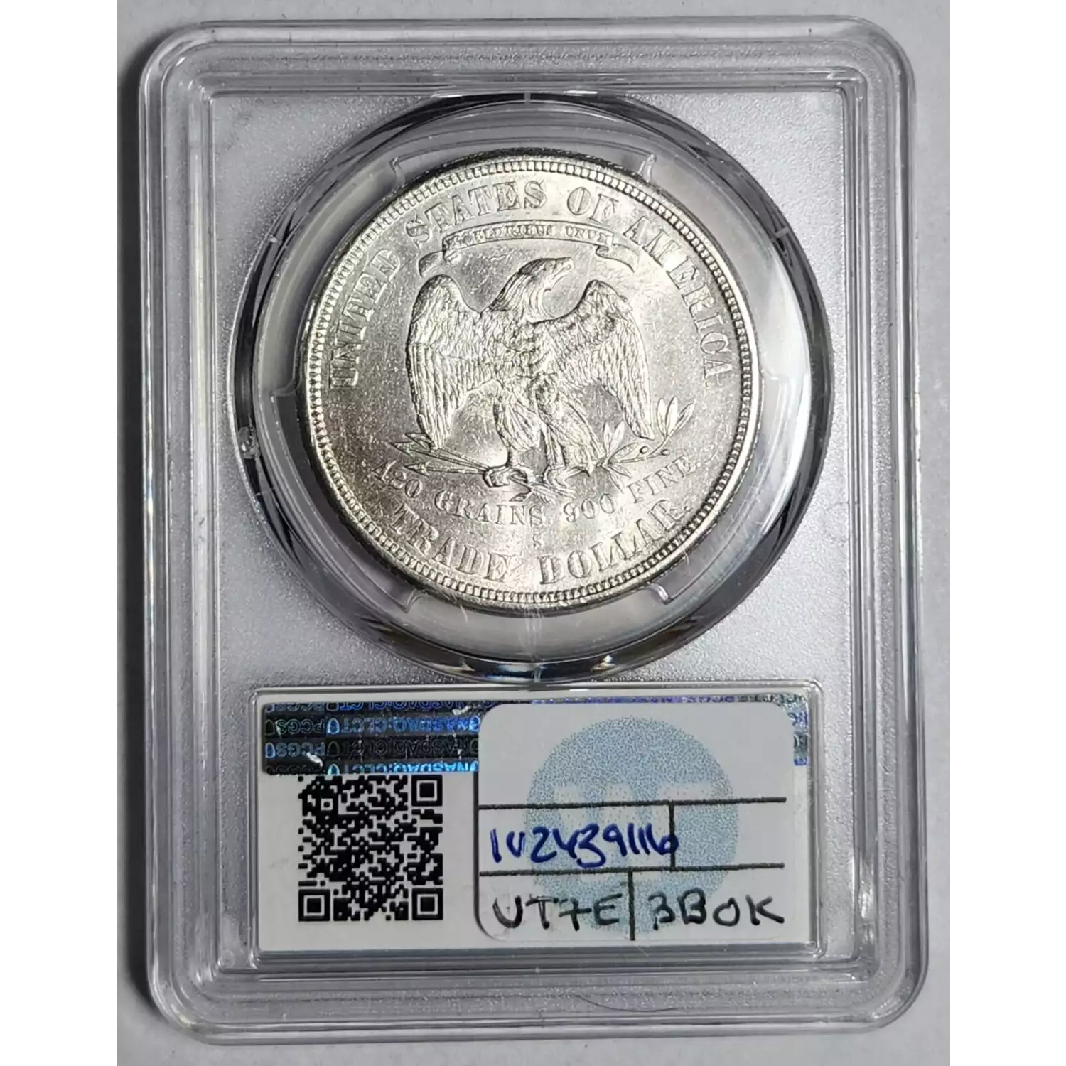 1875-S Silver Dollars Trade Dollars PCGS MS-61 Sight White - Bob Paul ...
