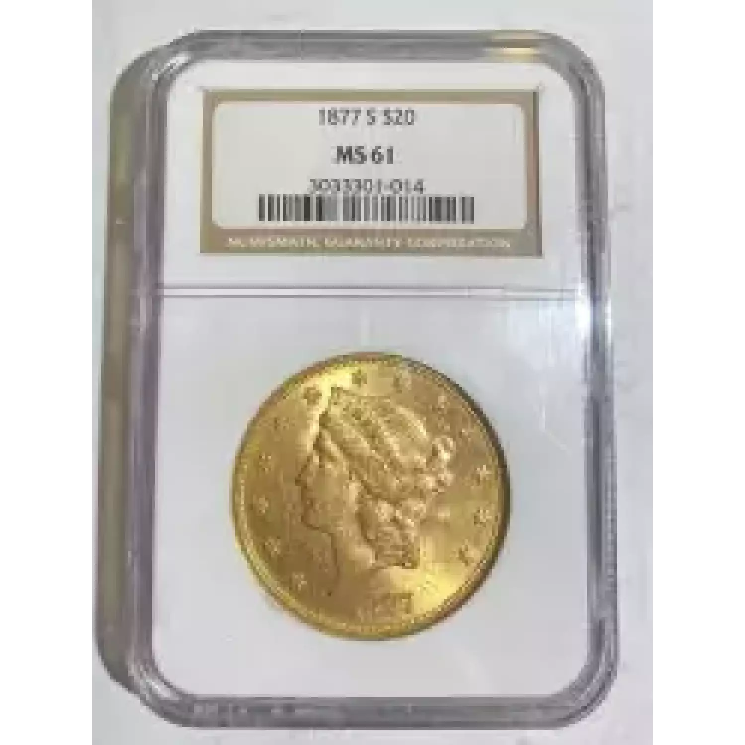 1877-S Double Eagles Liberty Head NGC MS-61 - Bob Paul Rare Coins