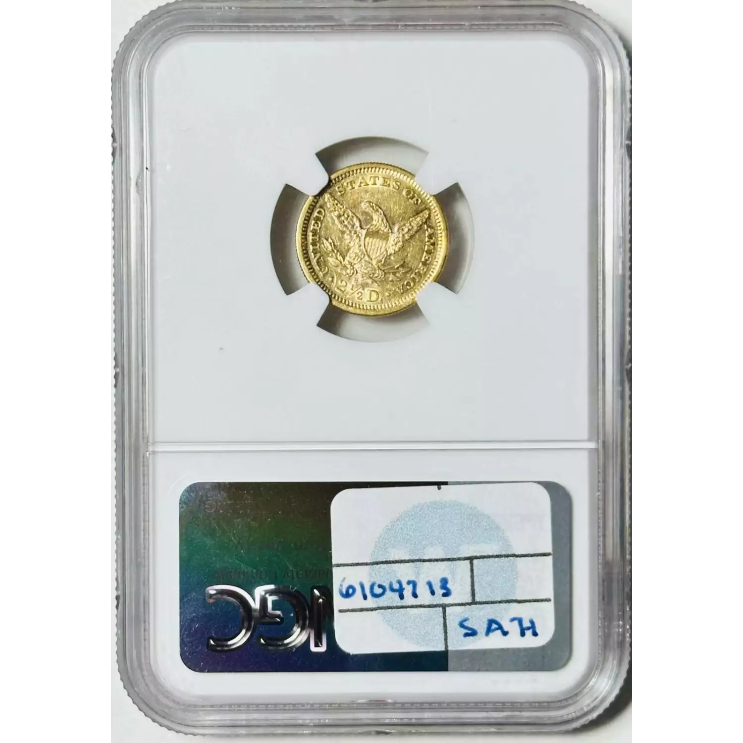 1877-S $2.50 Gold Liberty Head Quarter Eagle NGC AU-58 - Bob Paul Rare Coins