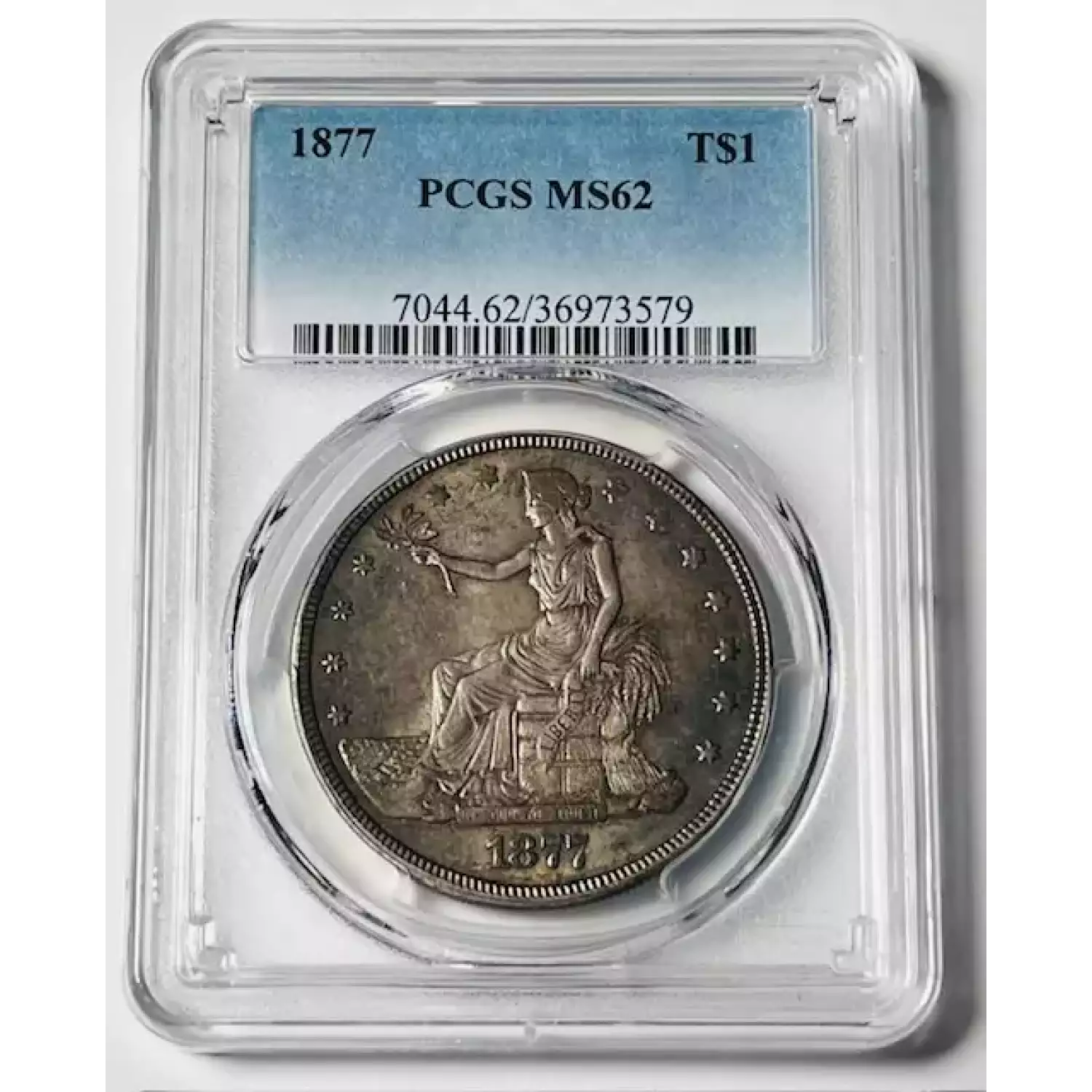 1877 Silver Dollars Trade Dollars PCGS MS-62 Pretty Toning - Bob Paul ...