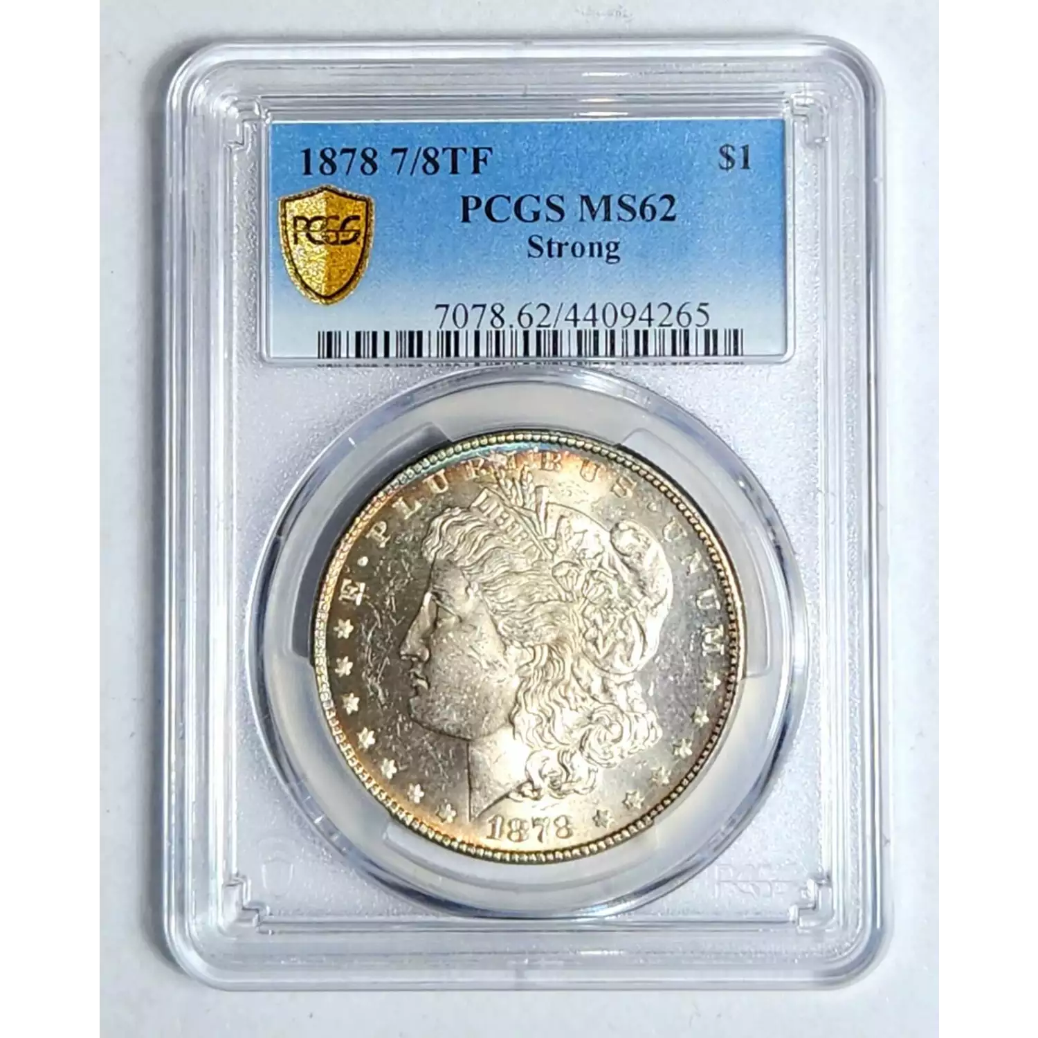 1878 Morgan Silver Dollar PCGS MS-62 7/8TF Strong - Bob Paul Rare Coins