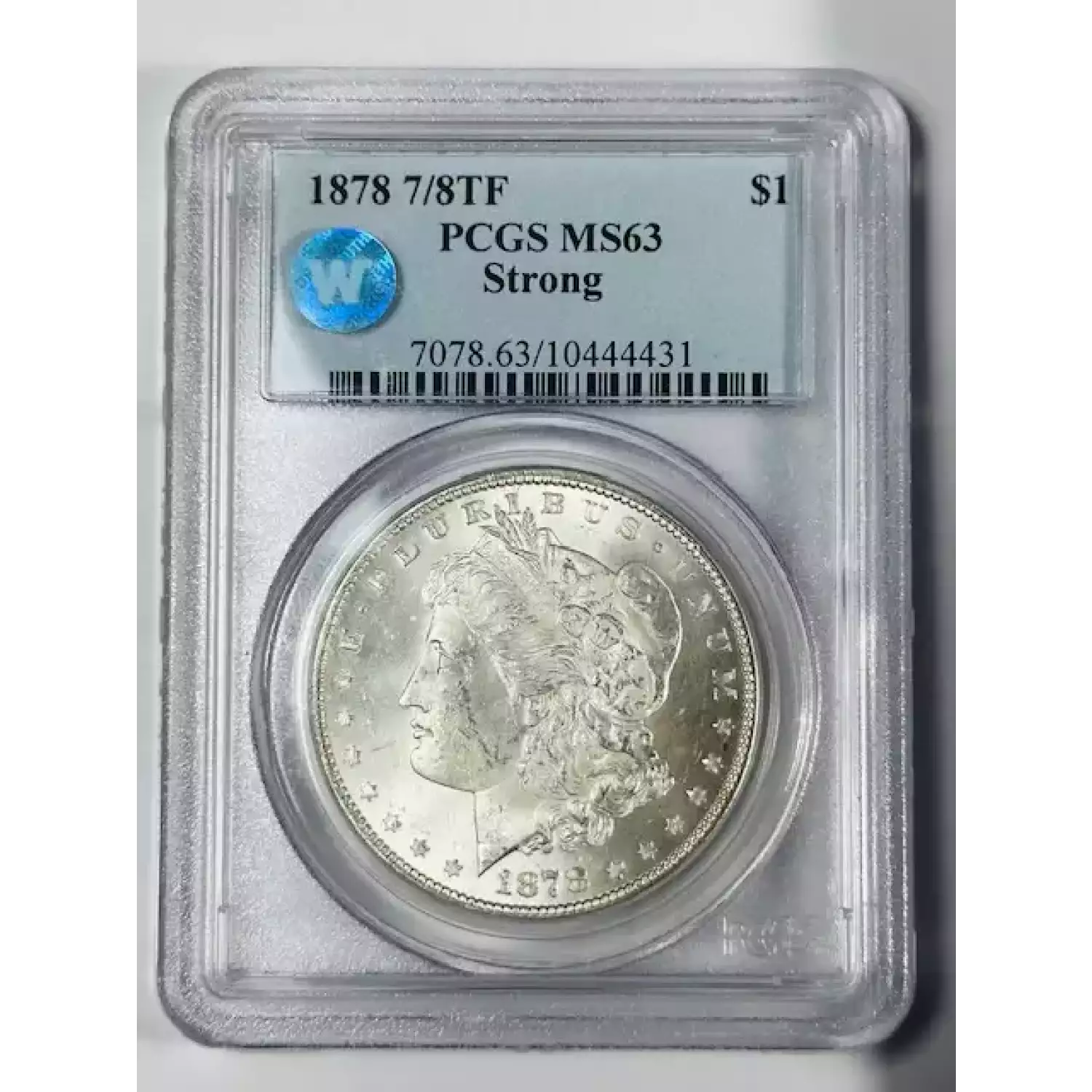 1878 Morgan Silver Dollar PCGS MS-63 7/8TF Strong- Vam 14.1 Sight White - Bob Paul Rare Coins