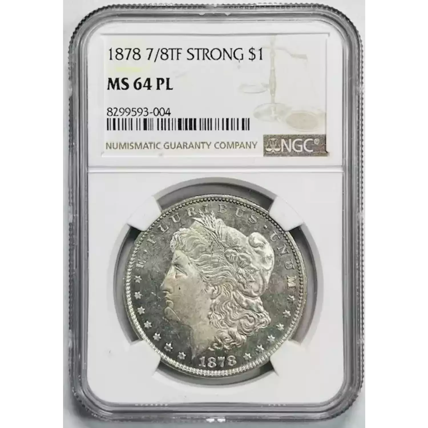 1878 Morgan Silver Dollar NGC MS-64 PL - Bob Paul Rare Coins