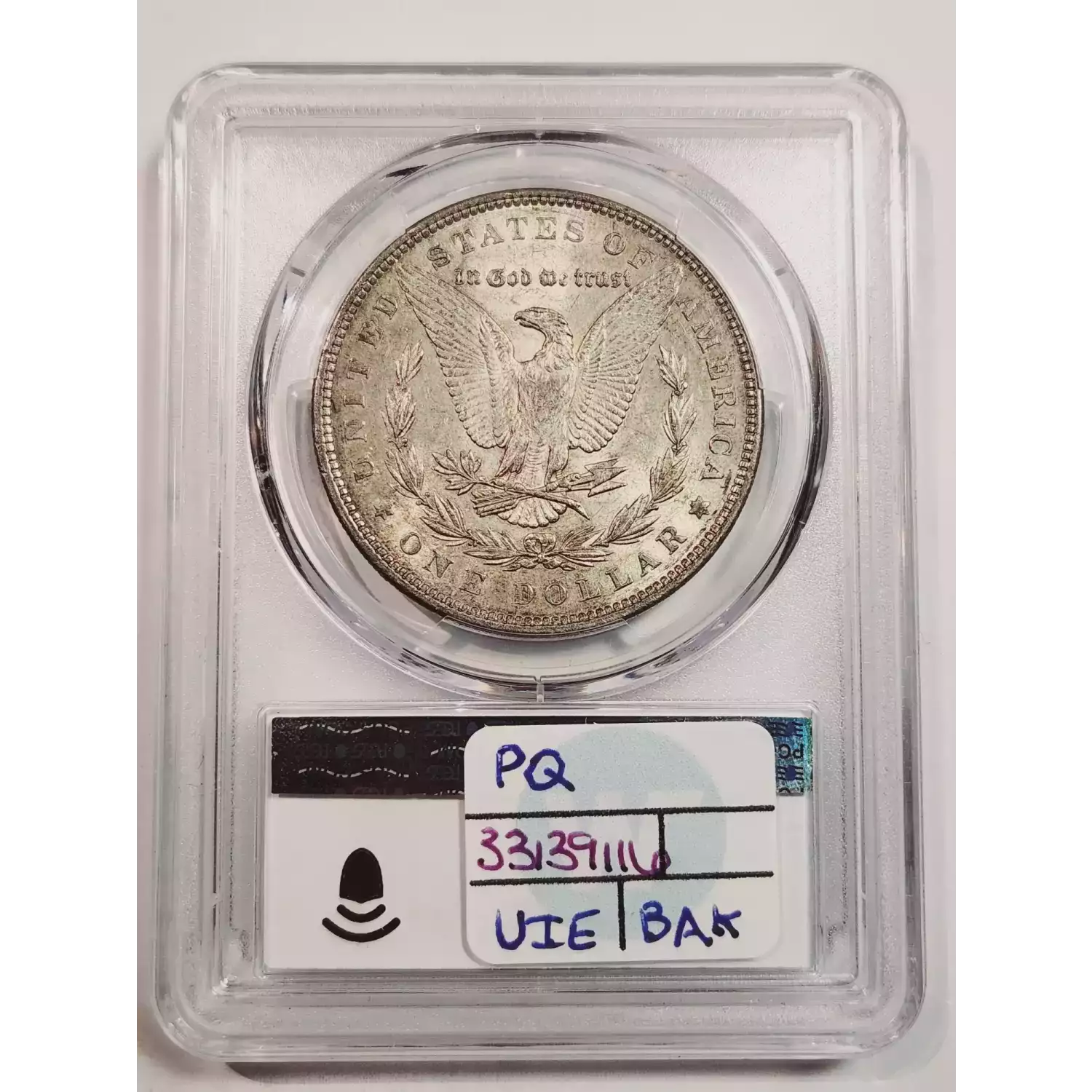 1878 Morgan Silver Dollar PCGS AU-55 7TF, Reverse of 1879 - PQ - Bob Paul Rare Coins